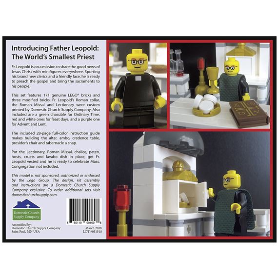 FR. LEOPOLD CELEBRATES MASS LEGO SET | EWTN Religious Catalogue