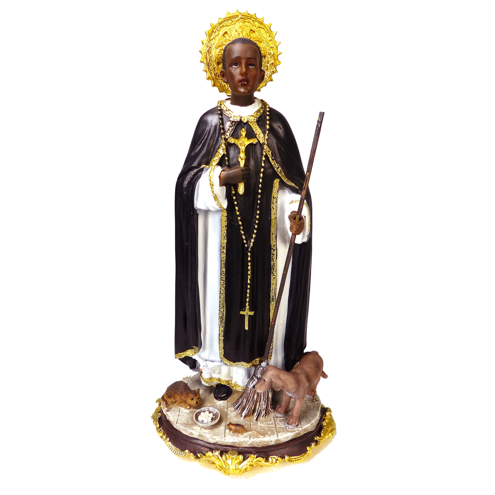 ST. MARTIN DE PORRES STATUE - 12" | EWTN Religious Catalogue