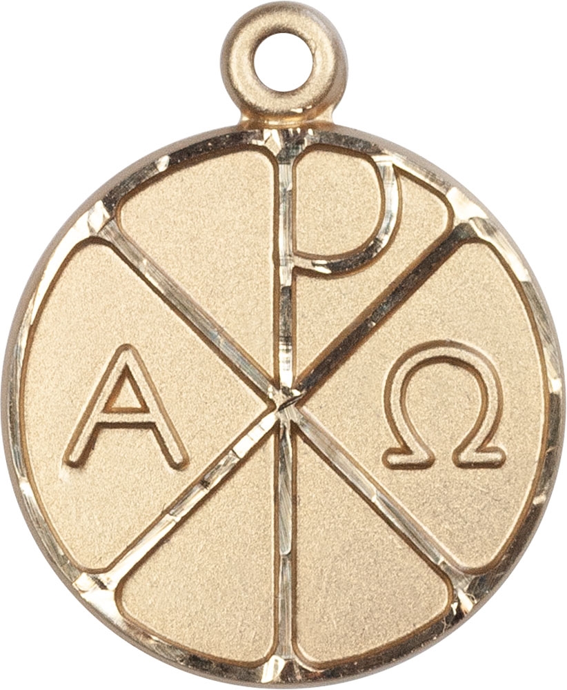 14KT GOLD FILLED ALPHA & OMEGA PENDANT WITH CHAIN | EWTN Religious ...