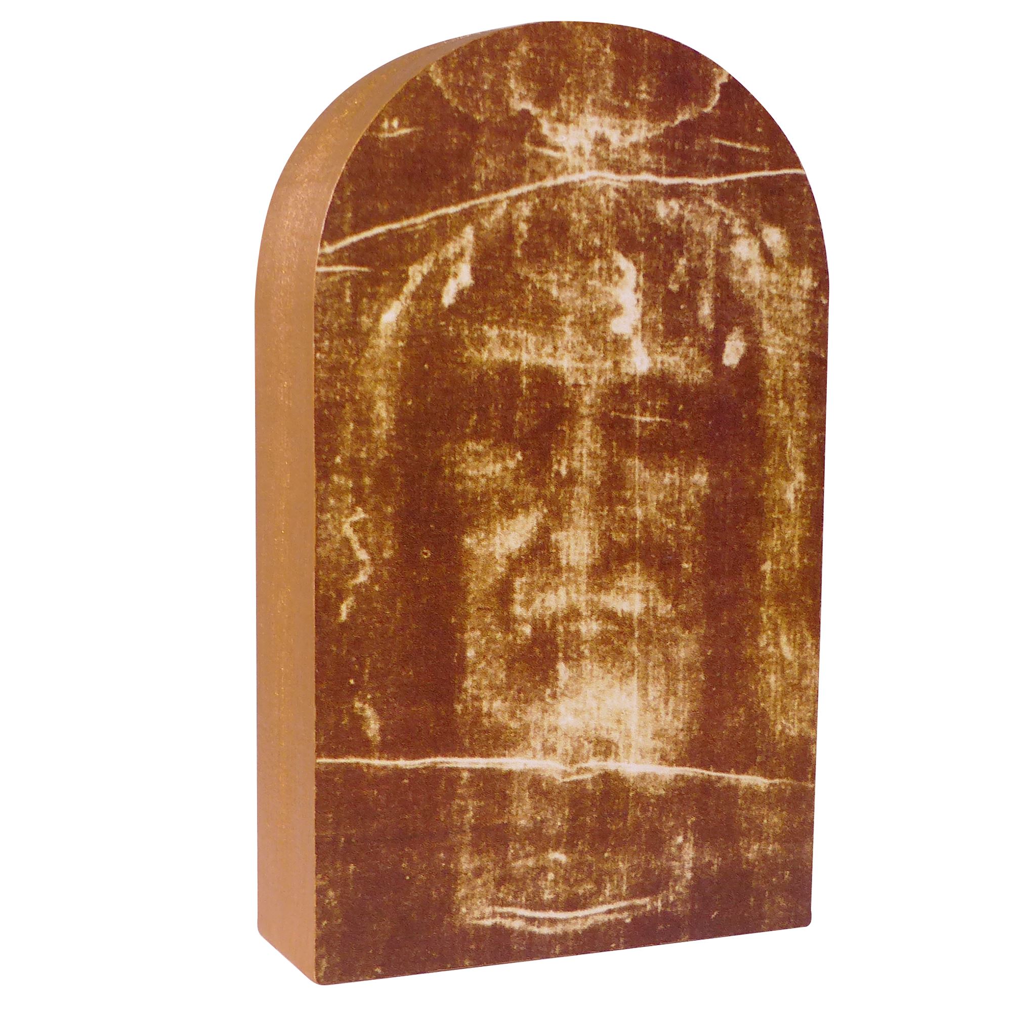 SHROUD OF TURIN ARCHED ICON BLOCK - 3 X 5 | EWTN Religious Catalogue