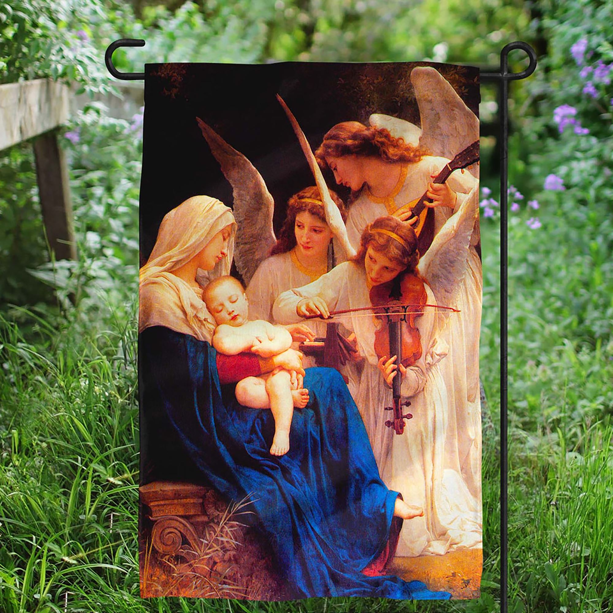 SONG OF THE ANGELS GARDEN FLAG | EWTN Religious Catalogue