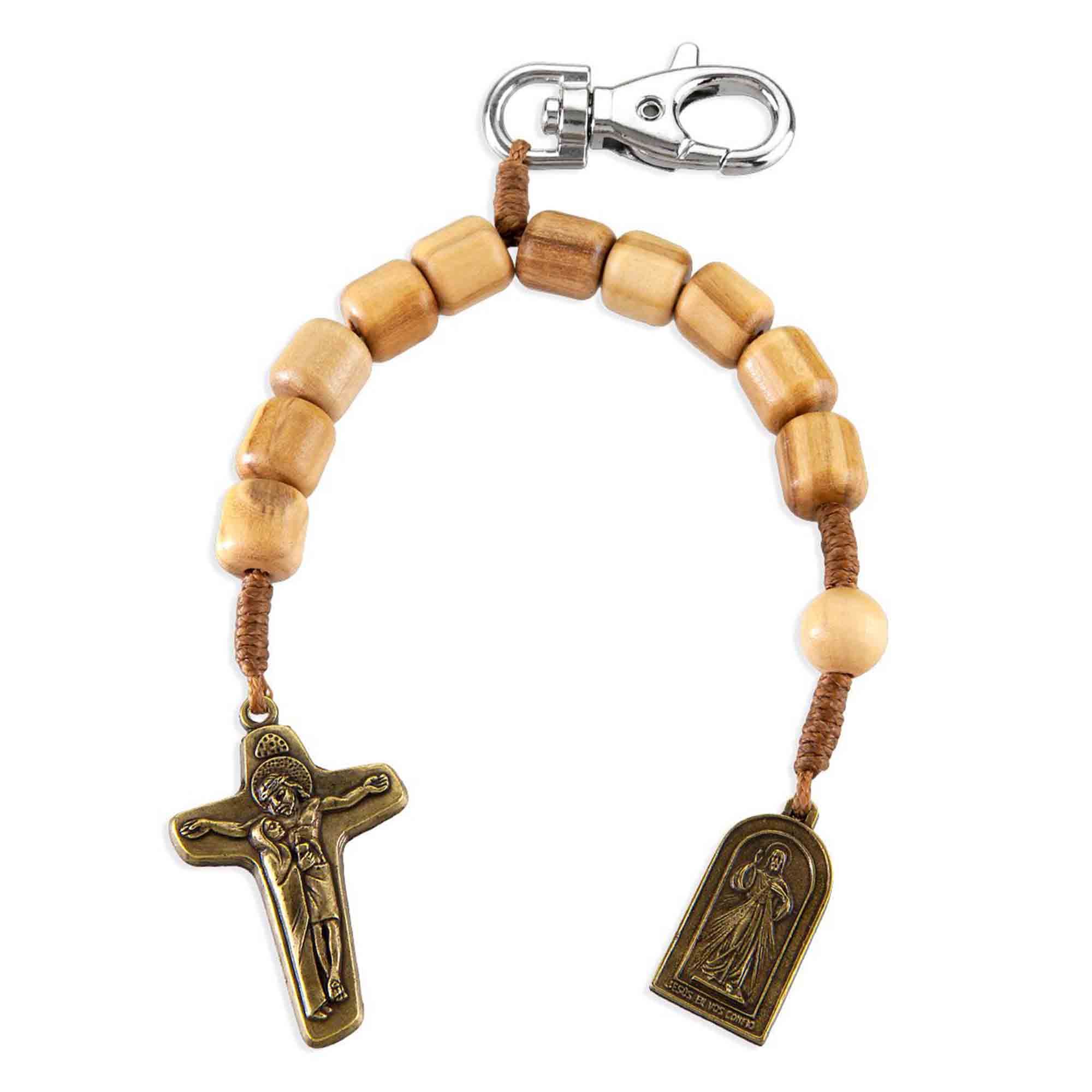 Divine Mercy Back Pack/Belt Loop Rosary Clip | EWTN Religious Catalogue