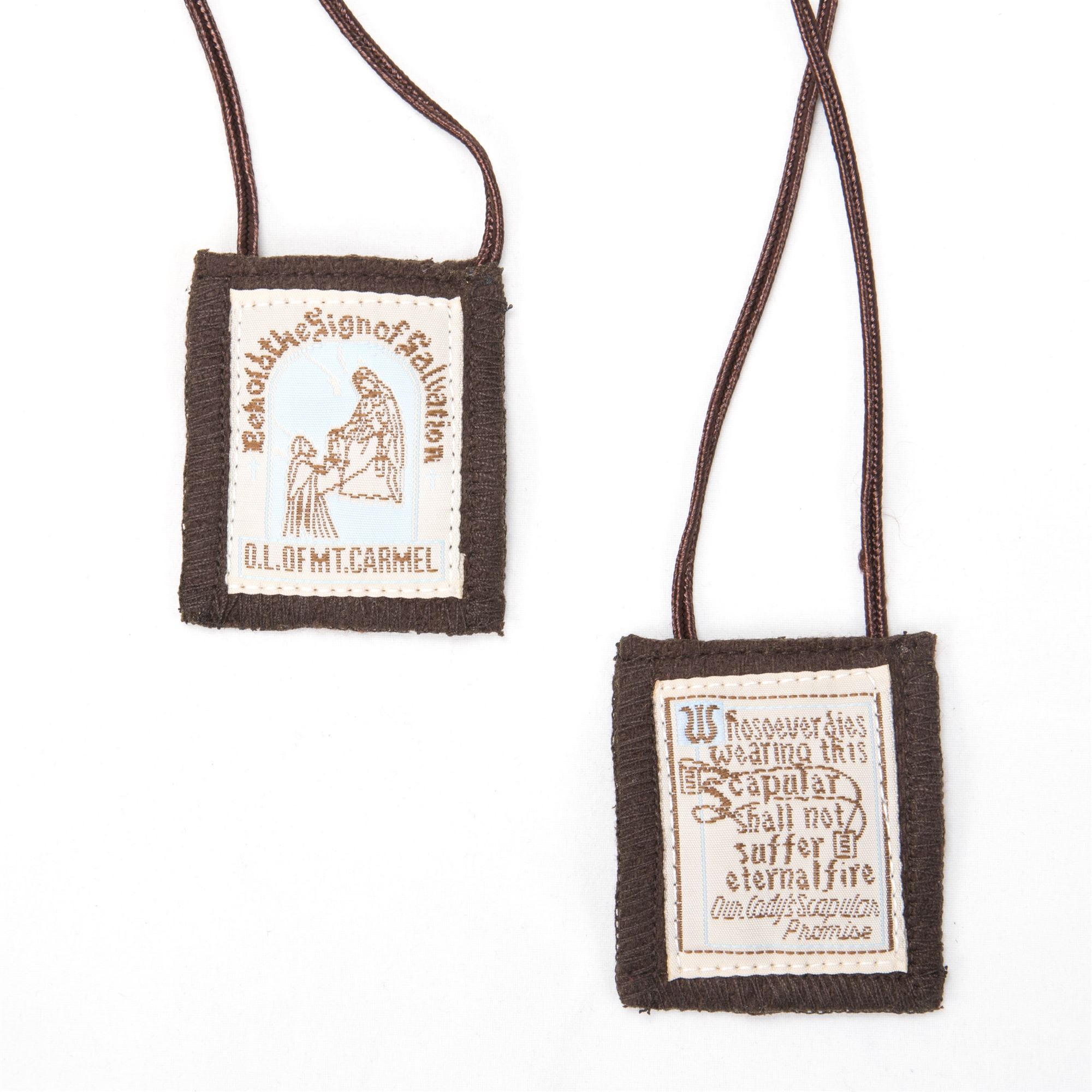 WOOL BROWN SCAPULAR | EWTN Religious Catalogue