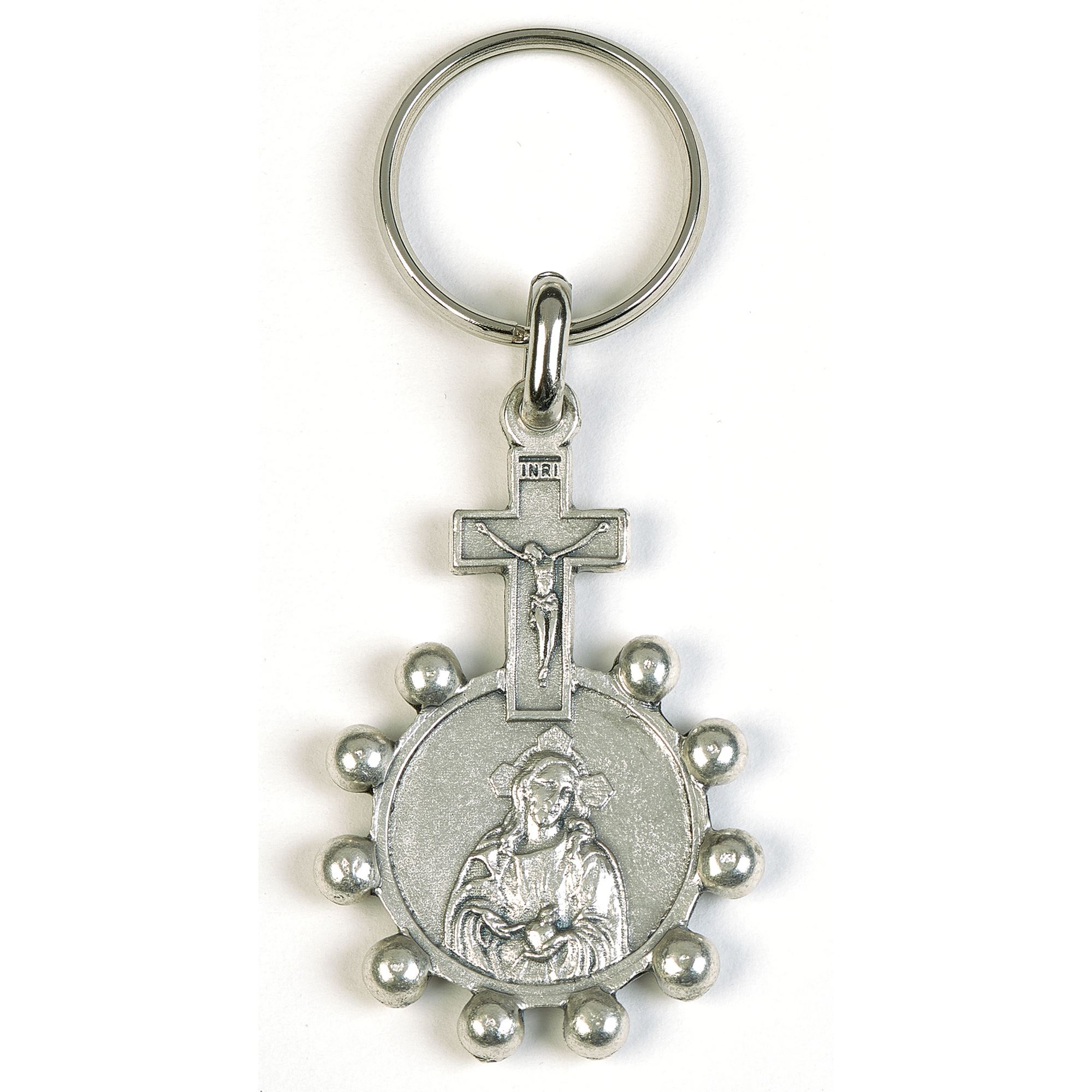 IMMACULATE AND SACRED HEART ROSARY KEY CHAIN | EWTN Religious Catalogue