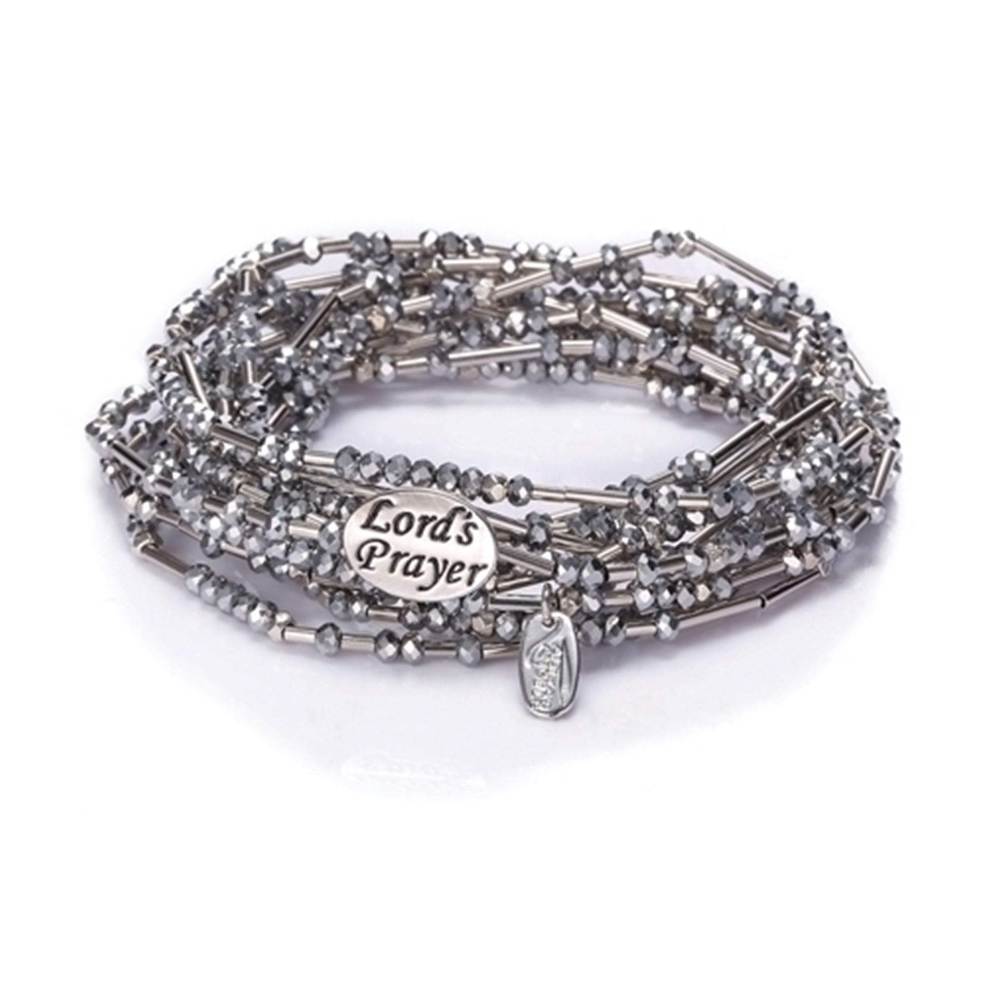 THE LORD'S PRAYER - MORSE CODE WRAP - SILVER BEADS | EWTN Religious ...