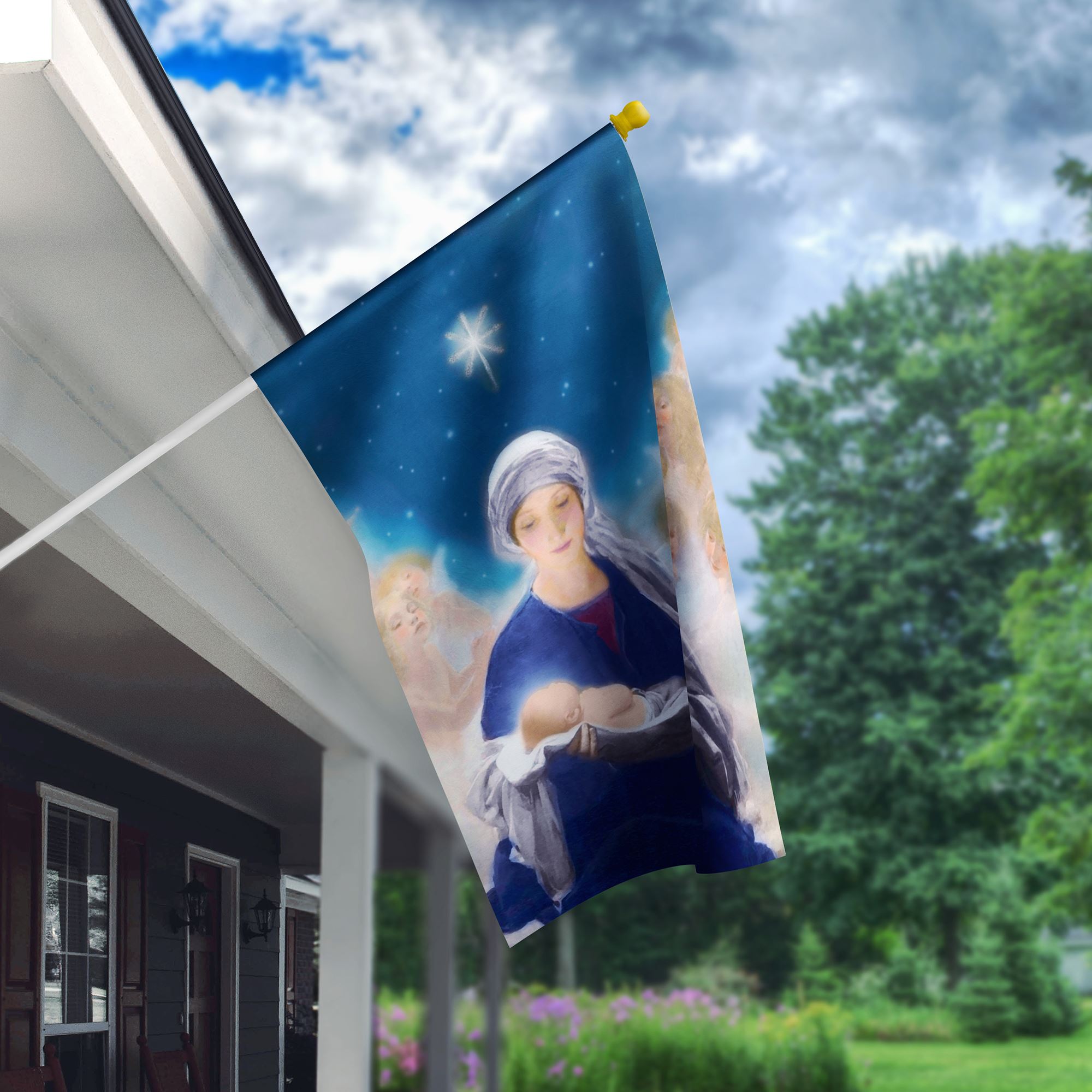 STAR OF BETHLEHEM HOUSE FLAG | EWTN Religious Catalogue