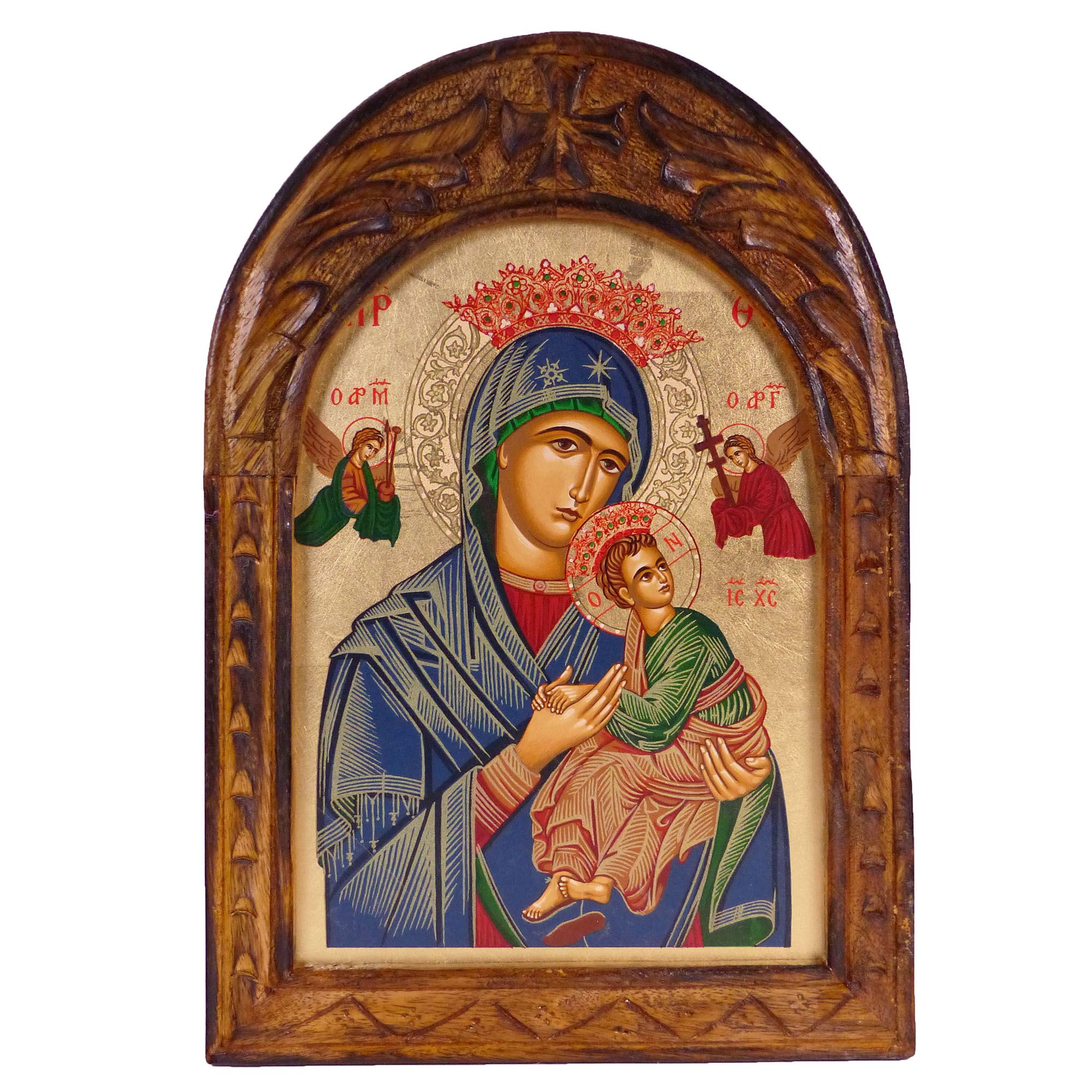 OUR LADY OF PERPETUAL HELP GREEK ICON - 13" | EWTN Religious Catalogue