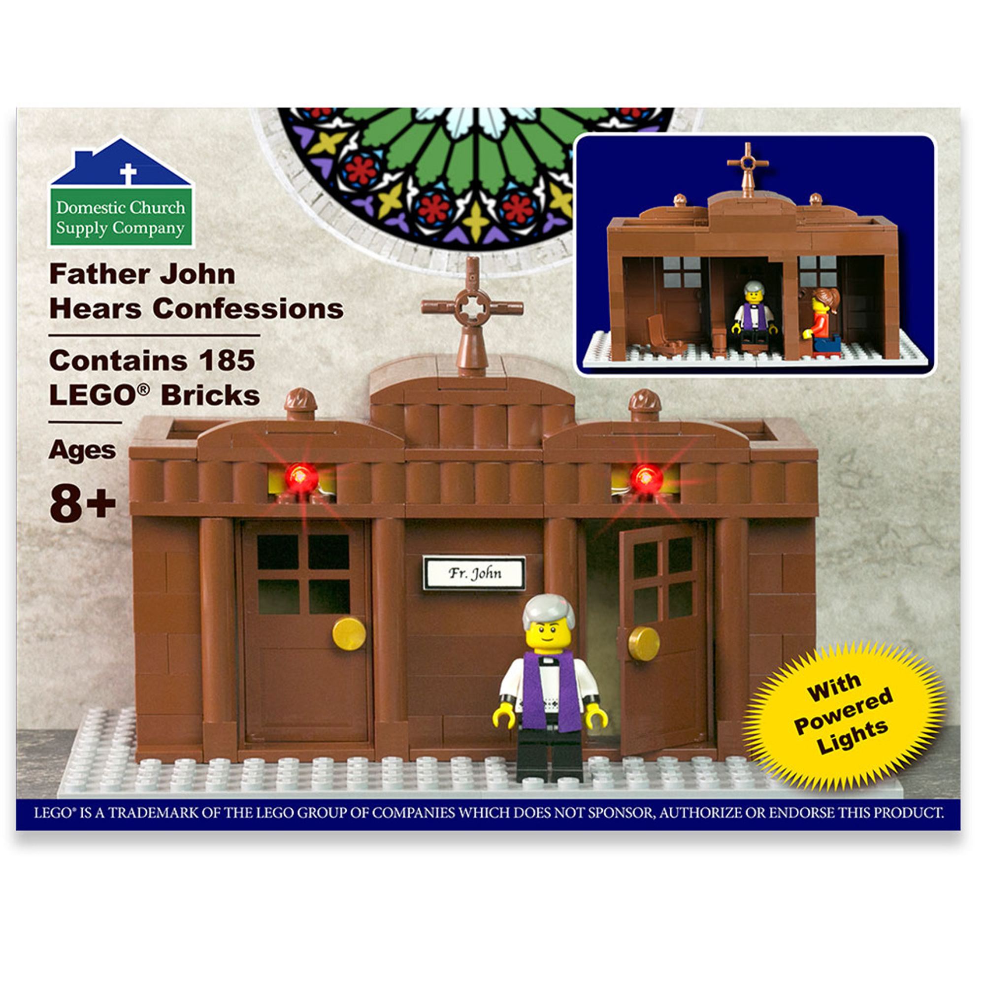 FATHER JOHN HEARS CONFESSIONS LEGO SET | EWTN Religious Catalogue