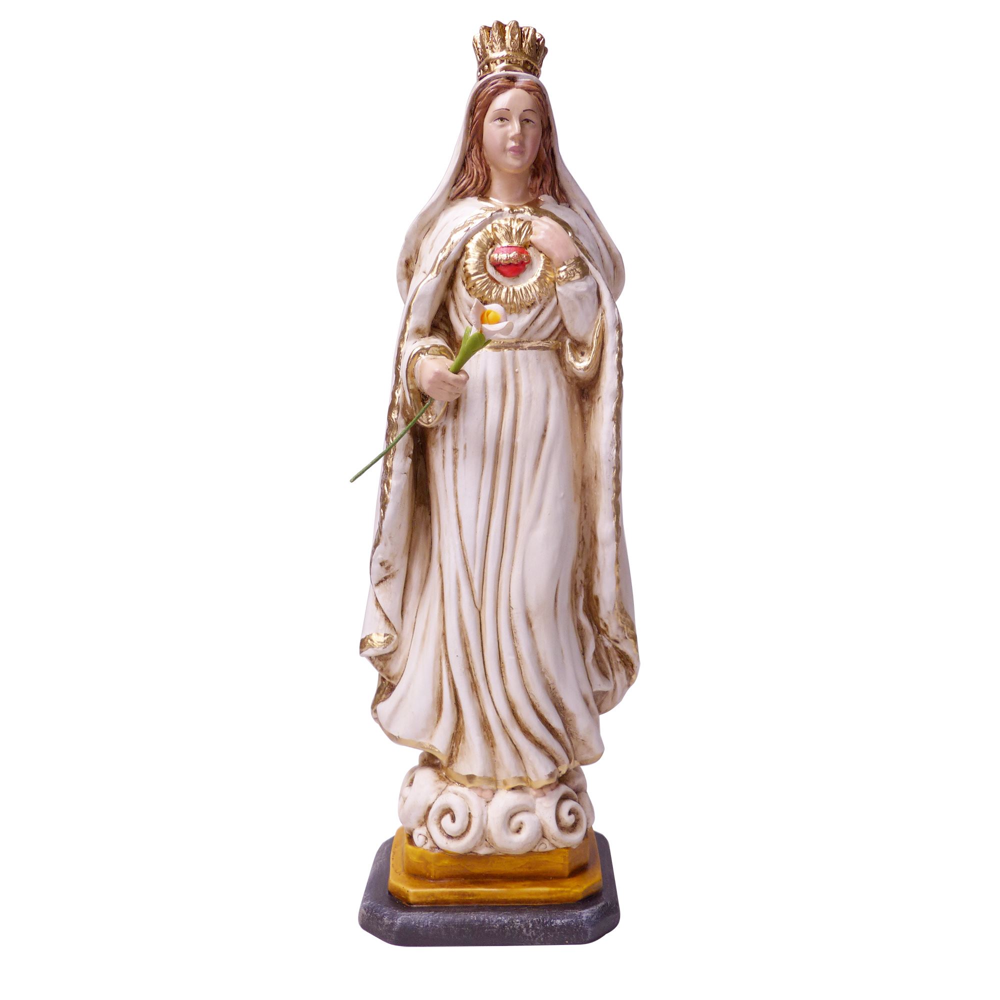 IMMACULATE HEART OF MARY QUEEN OF HEAVEN STATUE - 12" | EWTN Religious ...