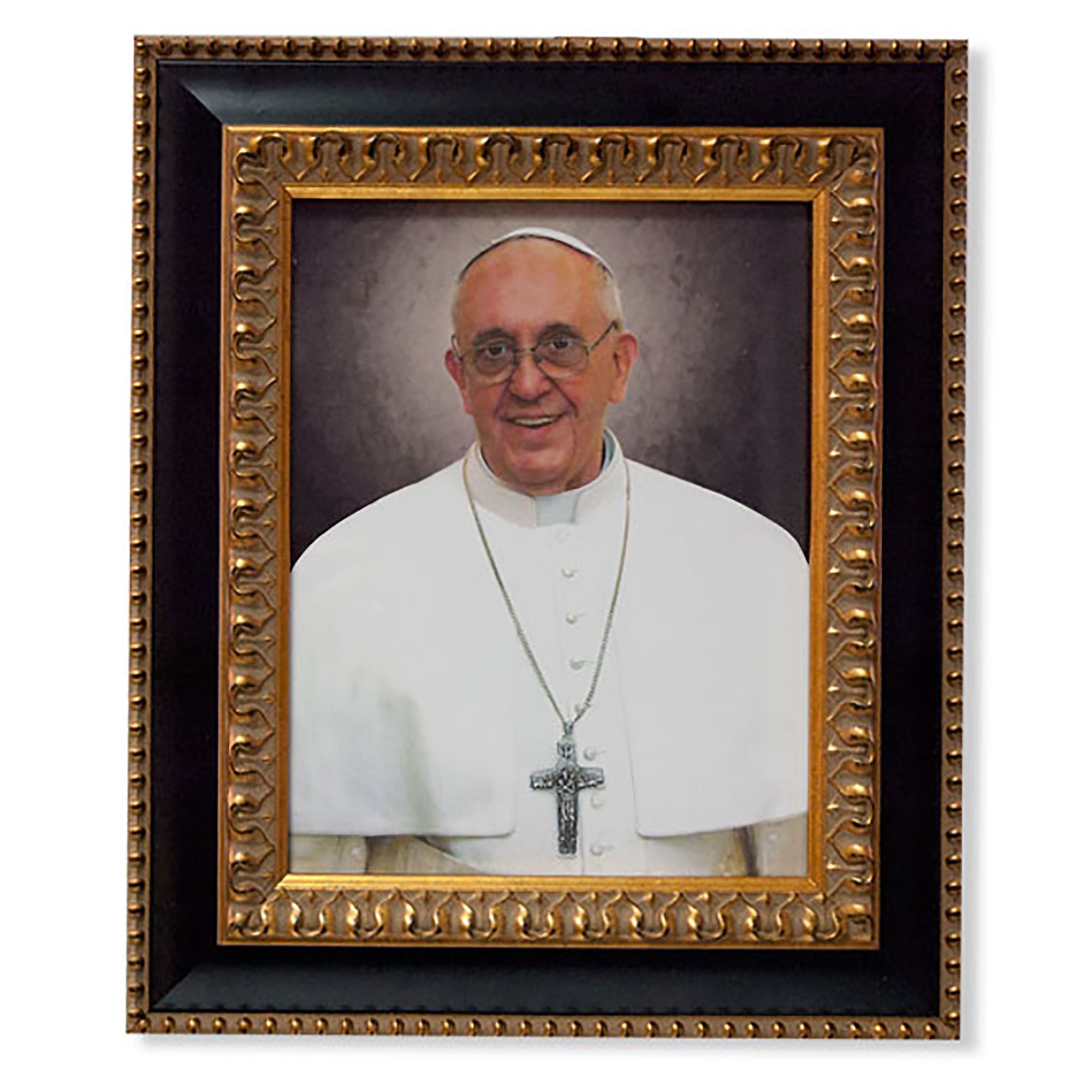 POPE FRANCIS - FORMAL PORTRAIT - BLACK FRAME (MED) | EWTN Religious ...