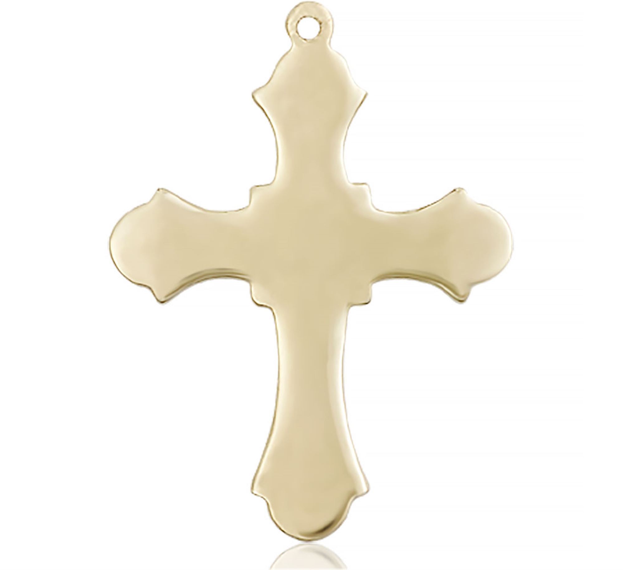 14KT GOLD CROSS MEDAL - 1 1/4" x 7/8" | EWTN Religious Catalogue