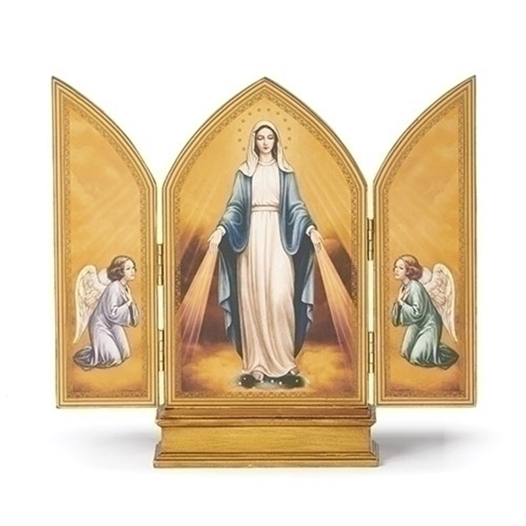 OUR LADY OF GRACE TRIPTYCH - 10" | EWTN Religious Catalogue