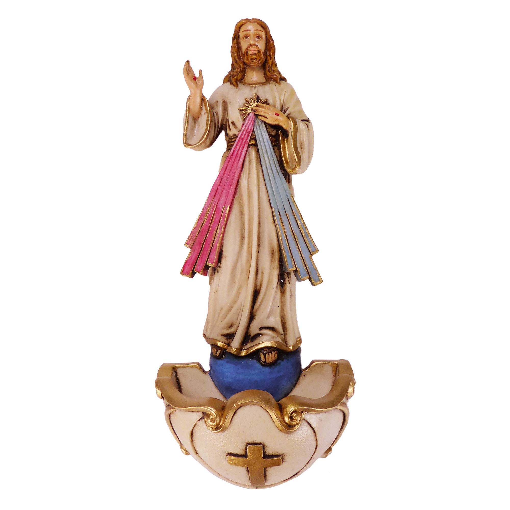 DIVINE MERCY HOLY WATER FONT - 8" | EWTN Religious Catalogue