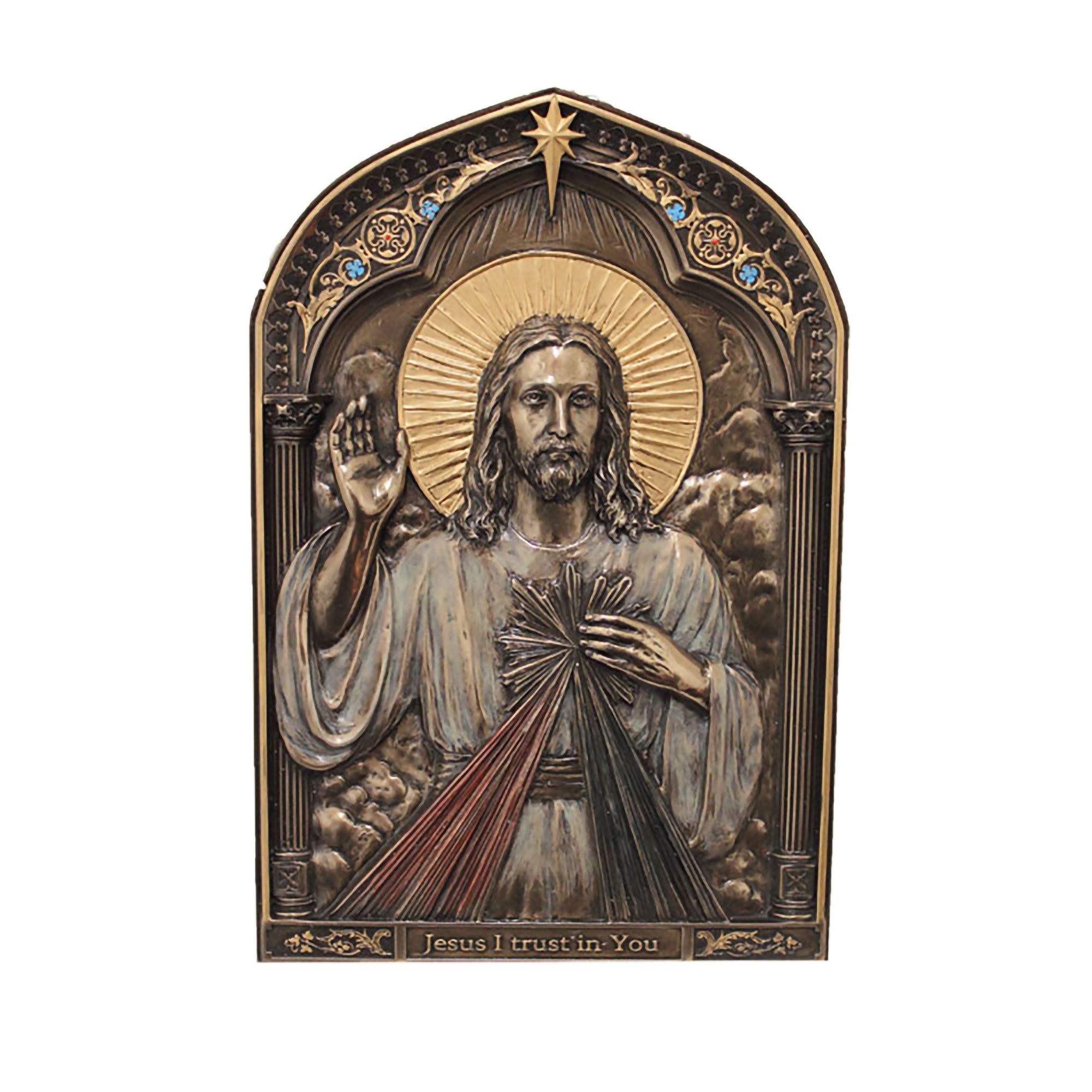 DIVINE MERCY BRONZED PLAQUE | EWTN Religious Catalogue
