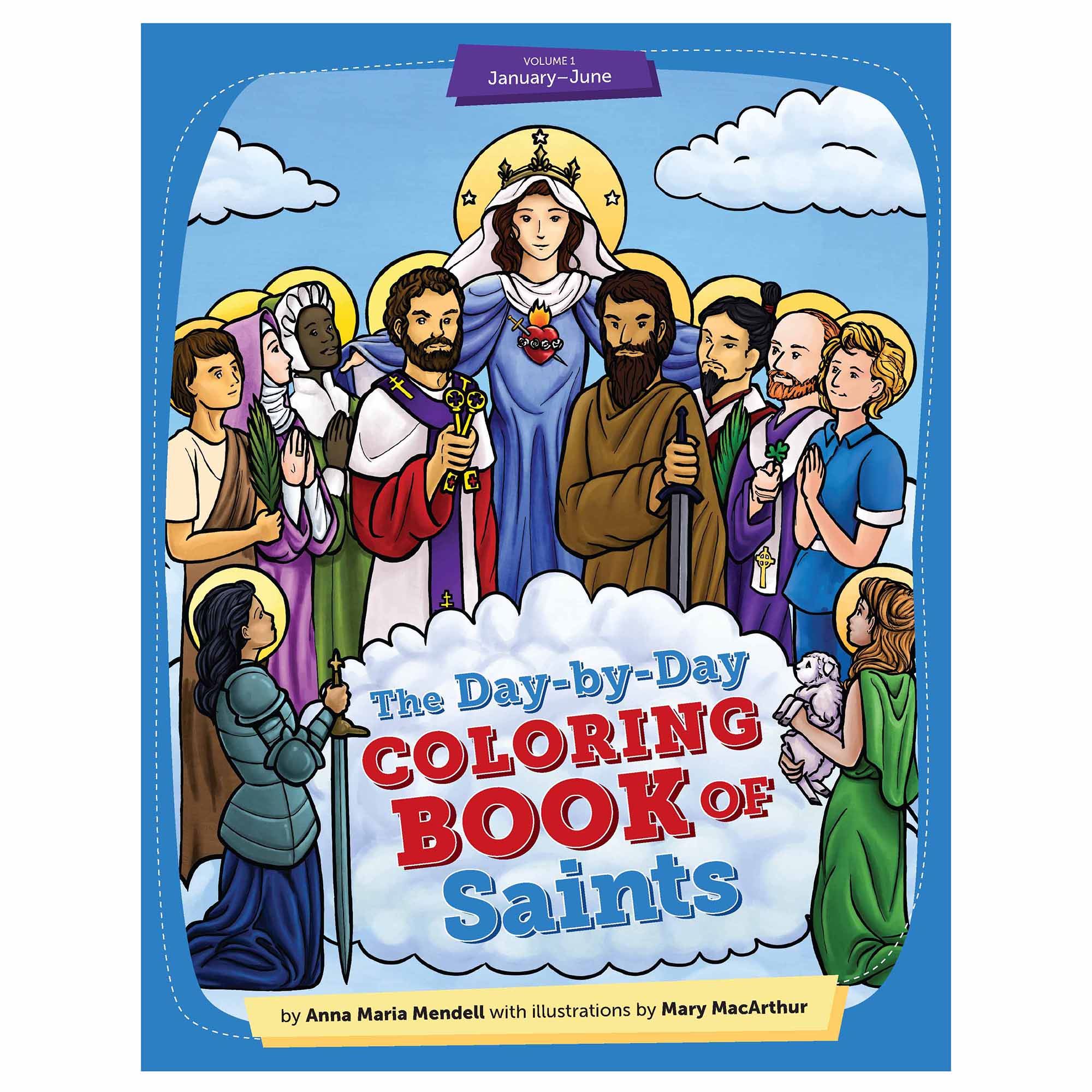THE DAY-BY-DAY COLORING BOOK OF SAINTS (VOLUME 1) | EWTN Religious ...
