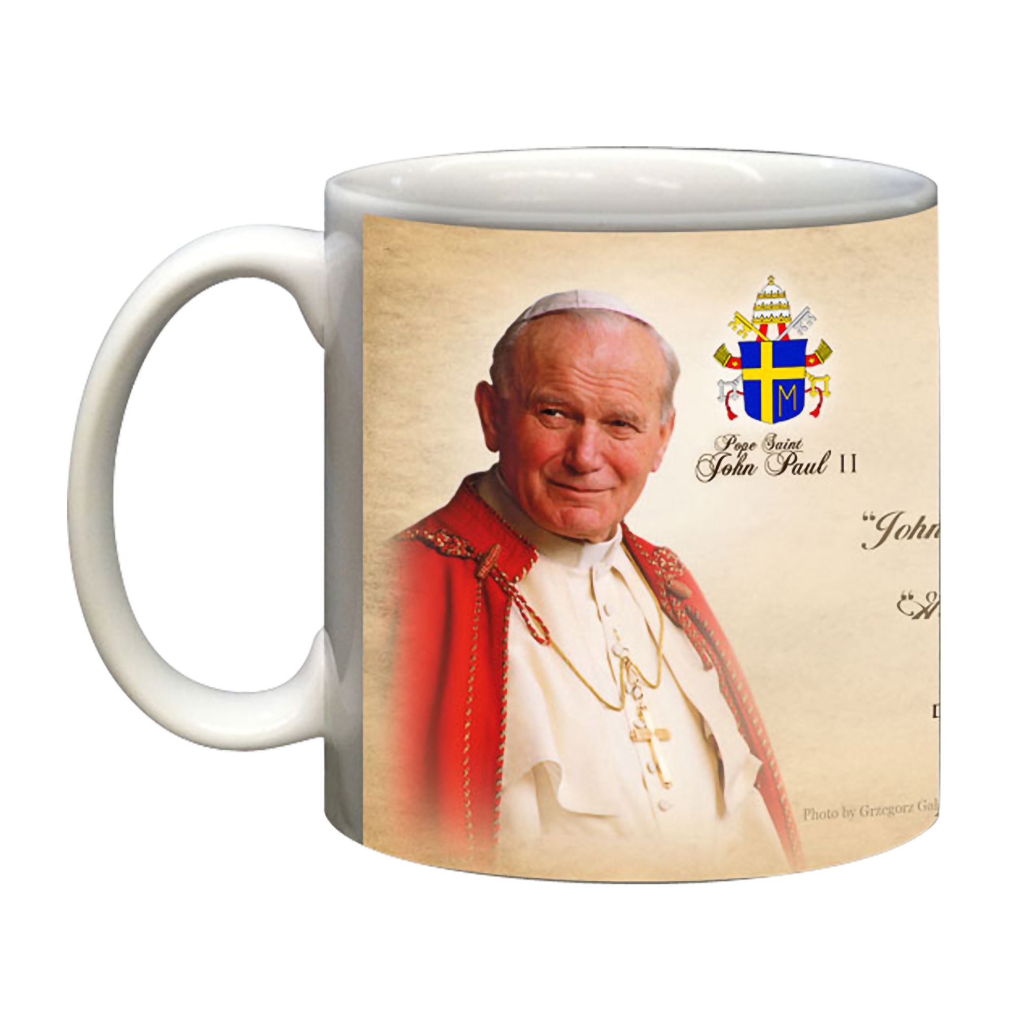 POPE SAINT JOHN PAUL - COMMEMORATIVE PRAYER MUG | EWTN Religious Catalogue