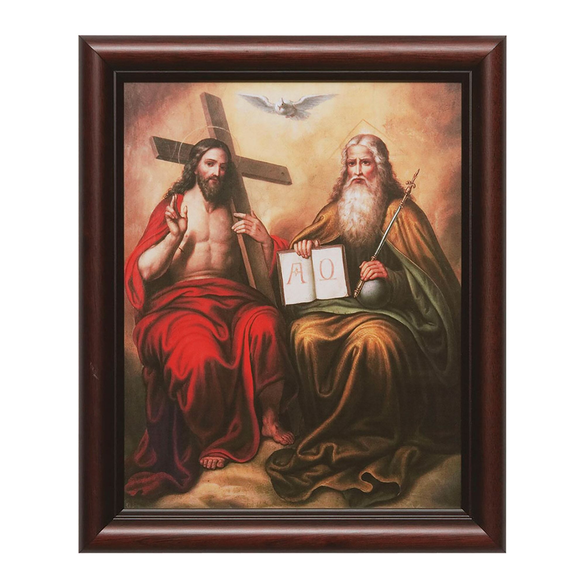 THE HOLY TRINITY FRAMED ARTWORK - 10" X 12" | EWTN Religious Catalogue