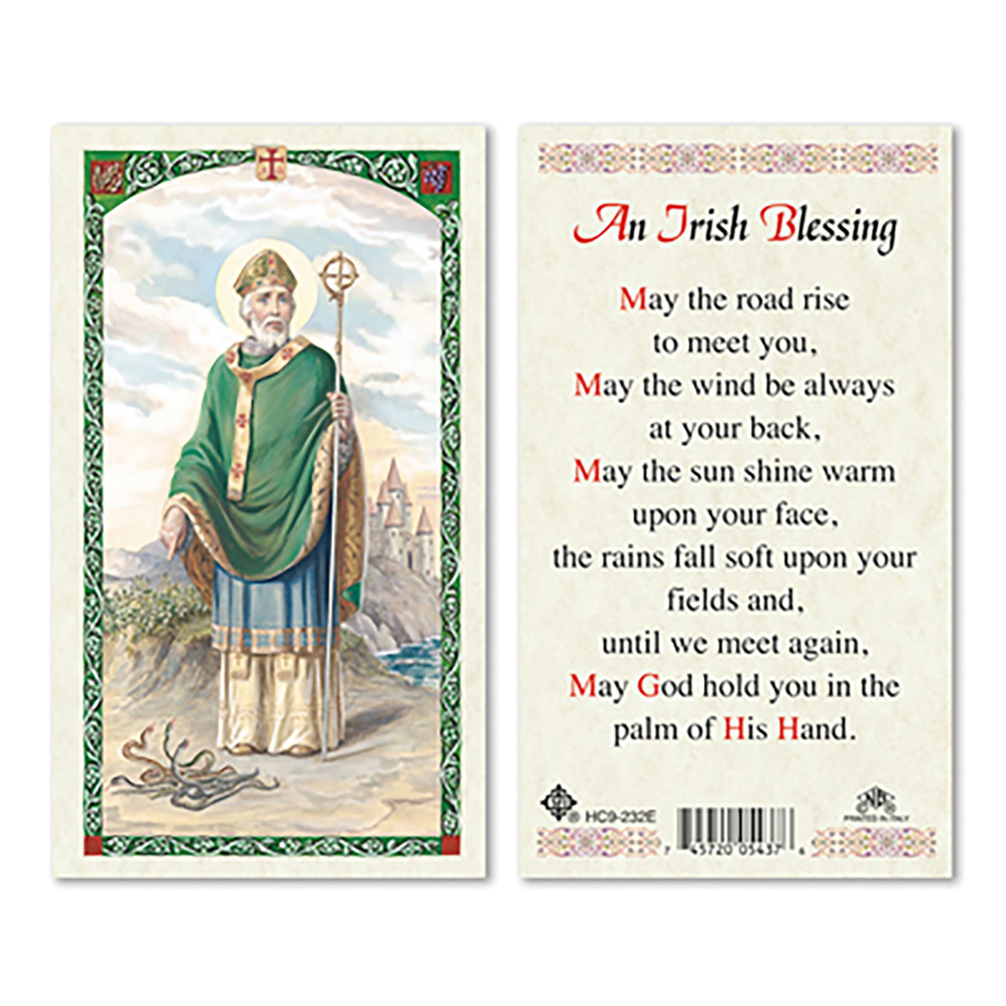 LAMINATED HOLY CARD - ST. PATRICK (IRISH BLESSING) | EWTN Religious ...