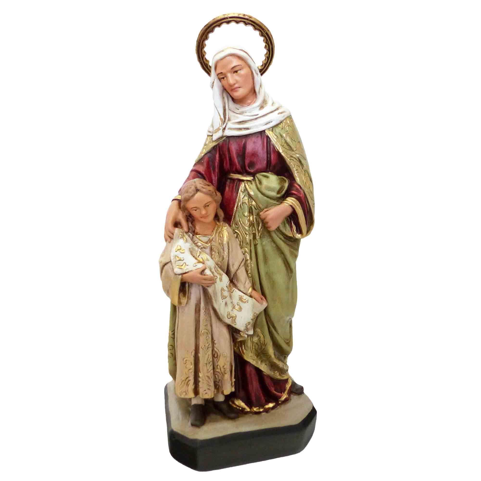 ST. ANNE AND OUR LADY STATUE - 12" | EWTN Religious Catalogue