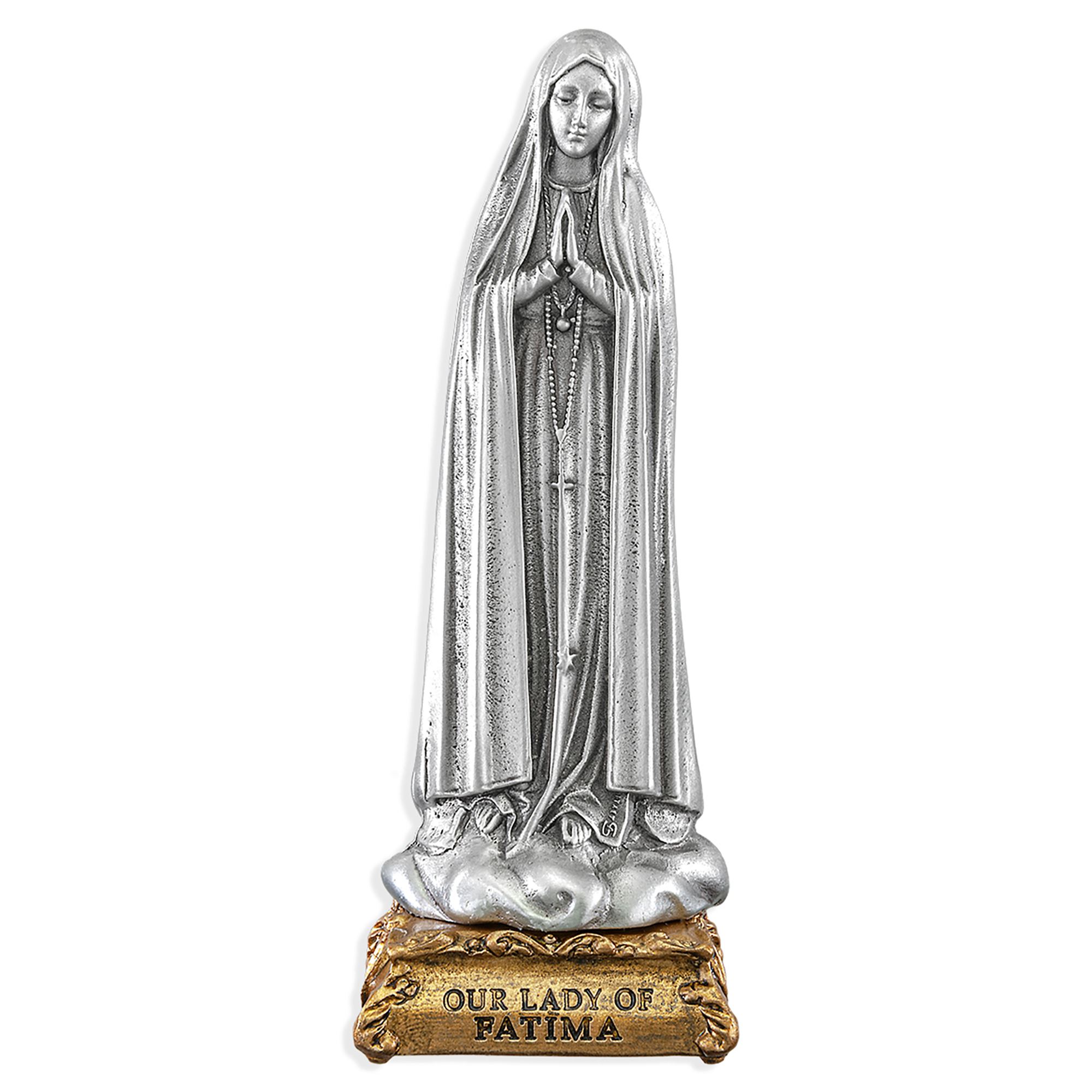 OUR LADY OF FATIMA FINE PEWTER STATUE | EWTN Religious Catalogue