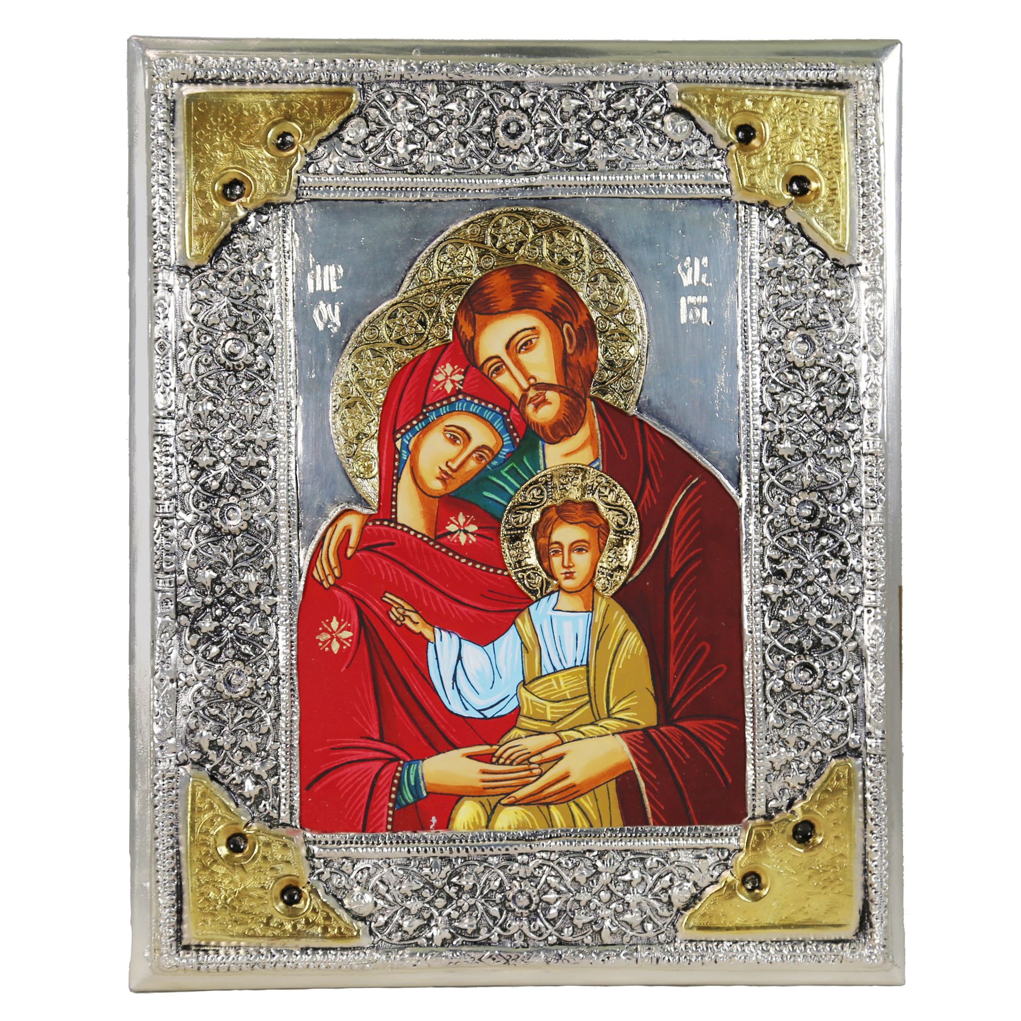 HOLY FAMILY ICON - PAINTED | EWTN Religious Catalogue