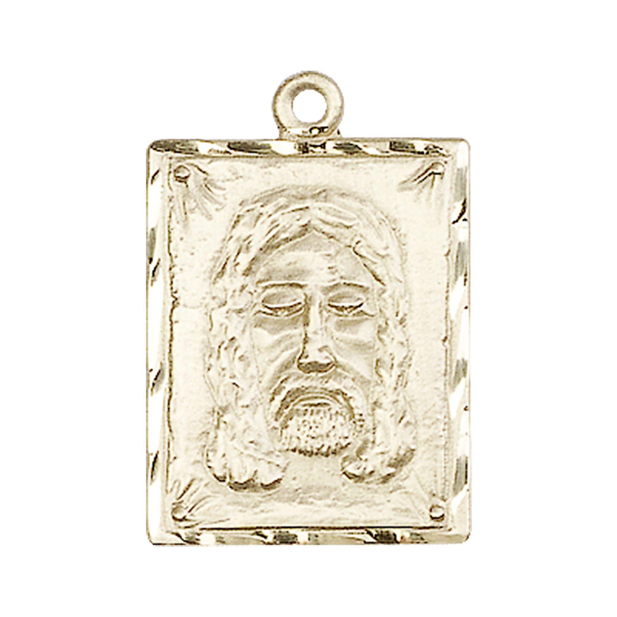 14KT GOLD HOLY FACE MEDAL - 1" x 5/8" | EWTN Religious Catalogue