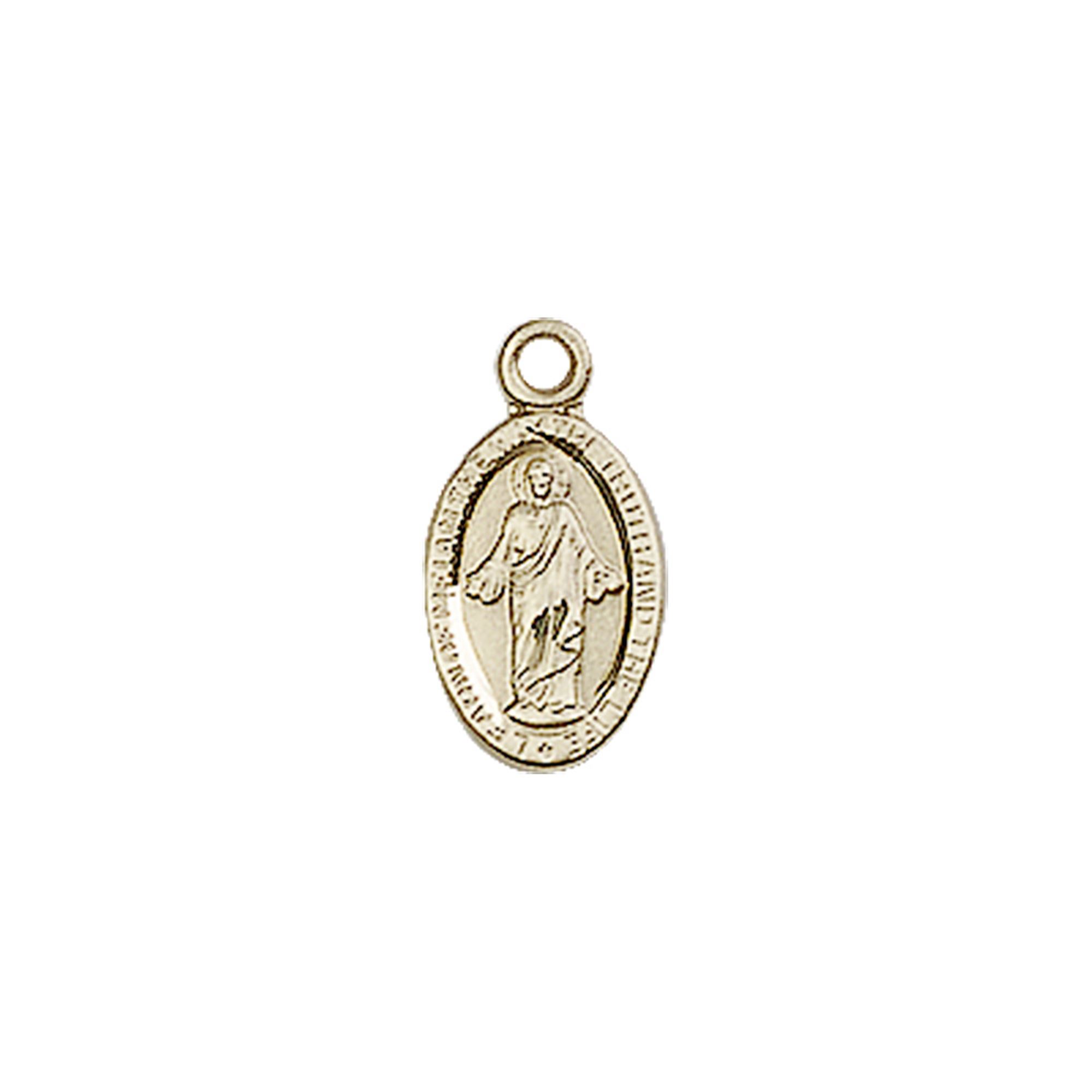 14KT GOLD SCAPULAR MEDAL - 1/2" x 1/4" | EWTN Religious Catalogue