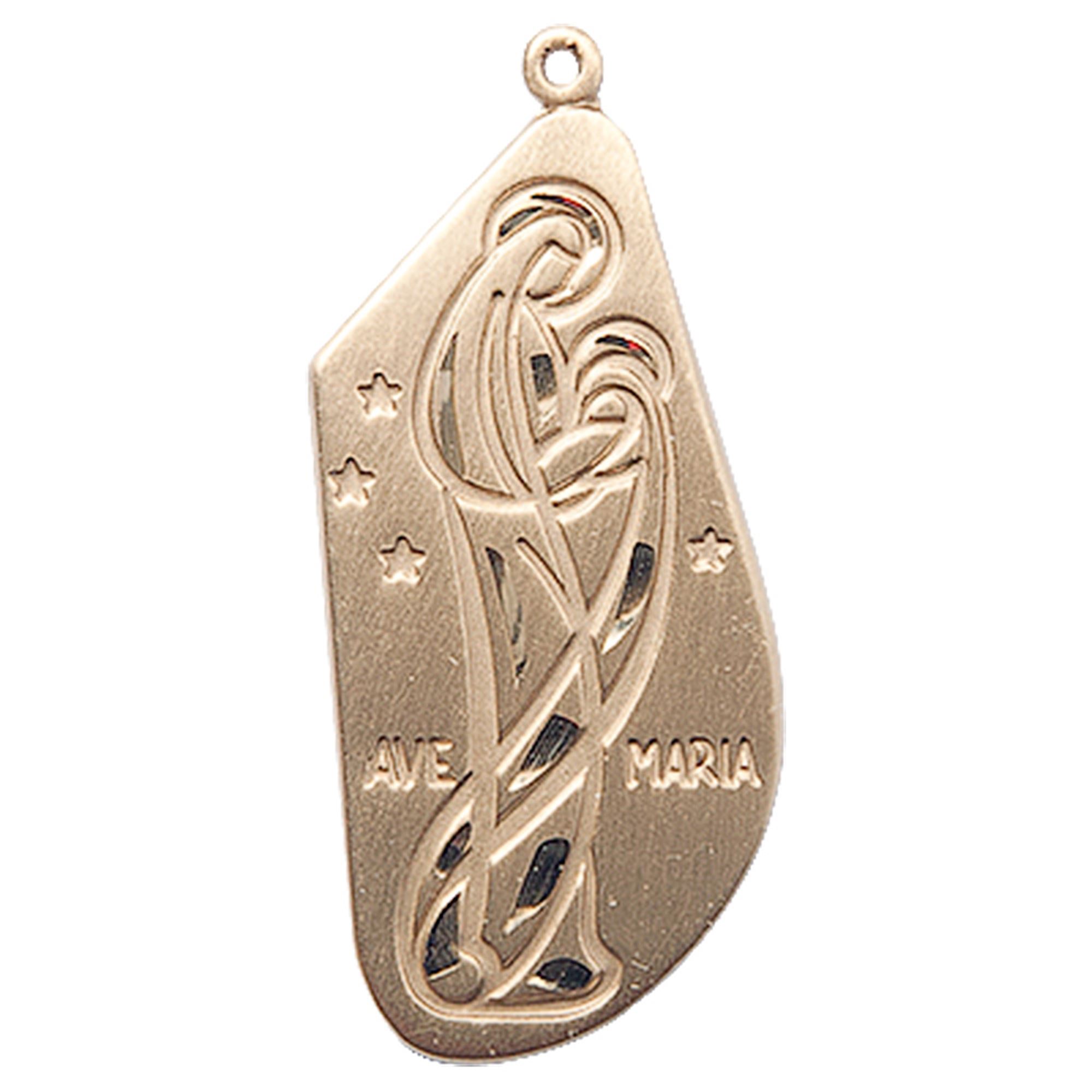 14KT GOLD AVE MARIA MEDAL | EWTN Religious Catalogue