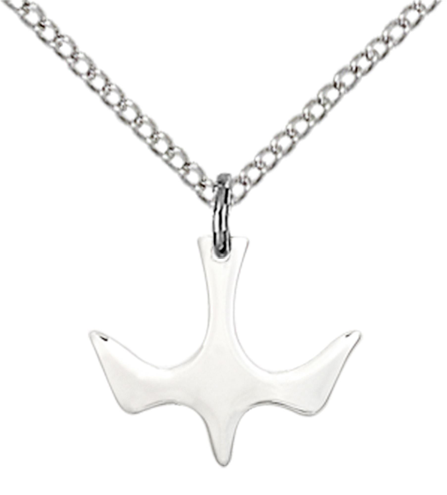 STERLING SILVER HOLY SPIRIT MEDAL - ON A CHAIN - 1/2" x 1/2" | EWTN ...