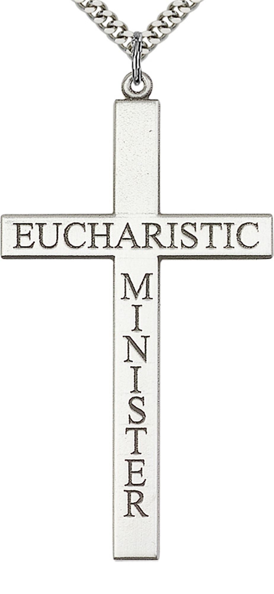 STERLING SILVER EUCHARISTIC MINISTER CROSS PENDANT WITH CHAIN | EWTN ...
