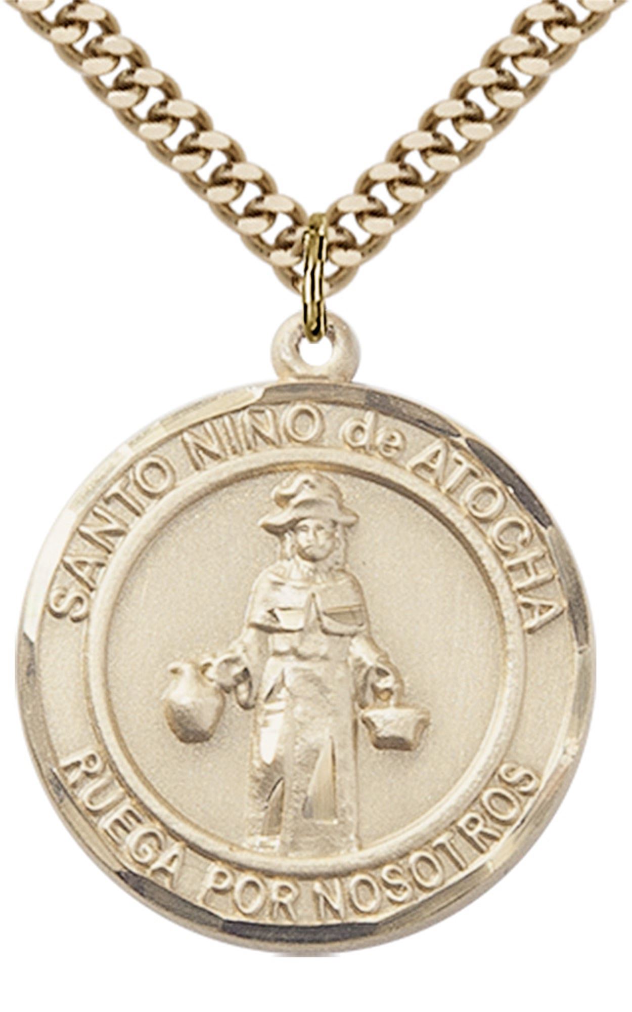 GOLD FILLED NINO DE ATOCHA PENDANT ON A CHAIN - 1" x 7/8" | EWTN ...