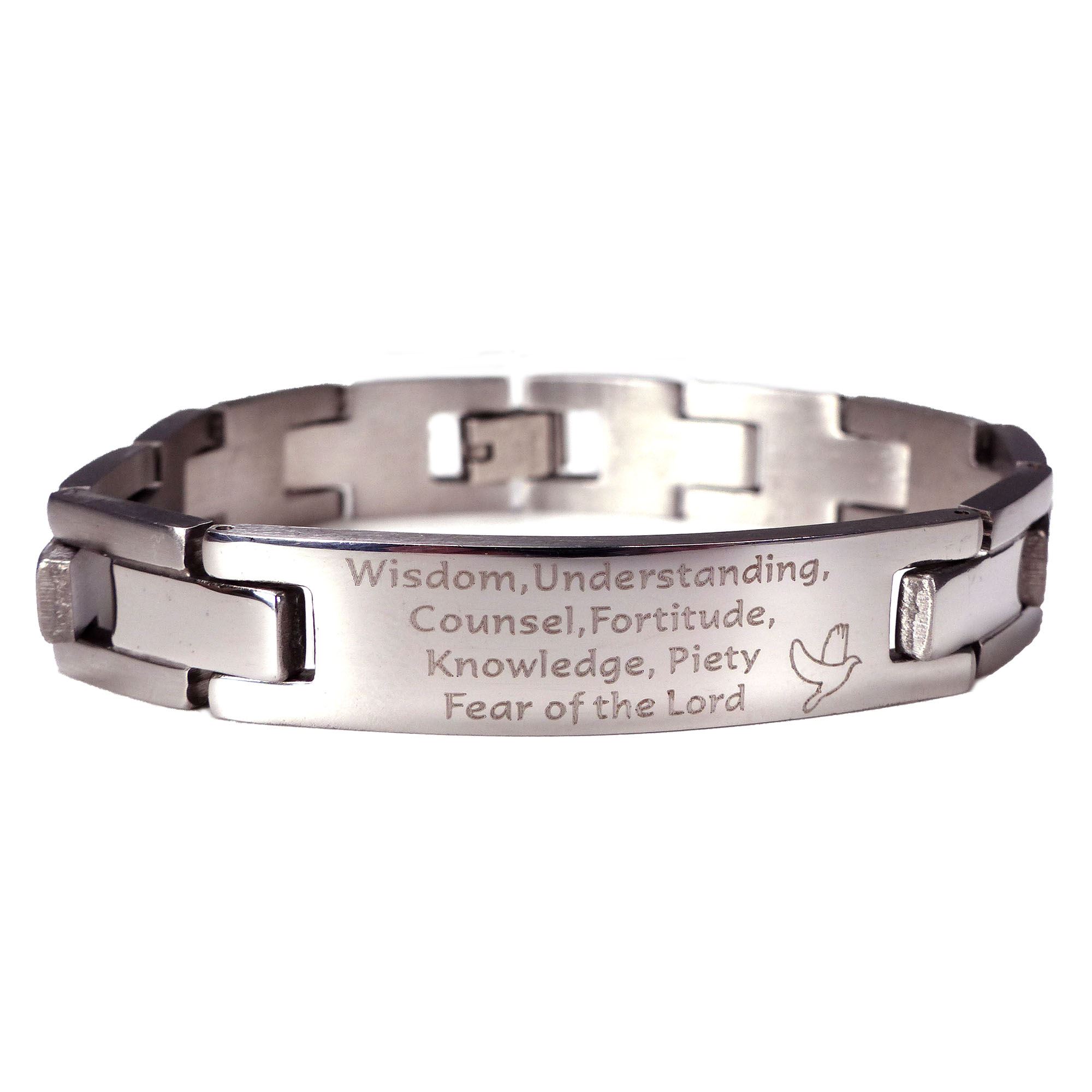 GIFTS OF THE HOLY SPIRIT STAINLESS STEEL BRACELET | EWTN Religious ...