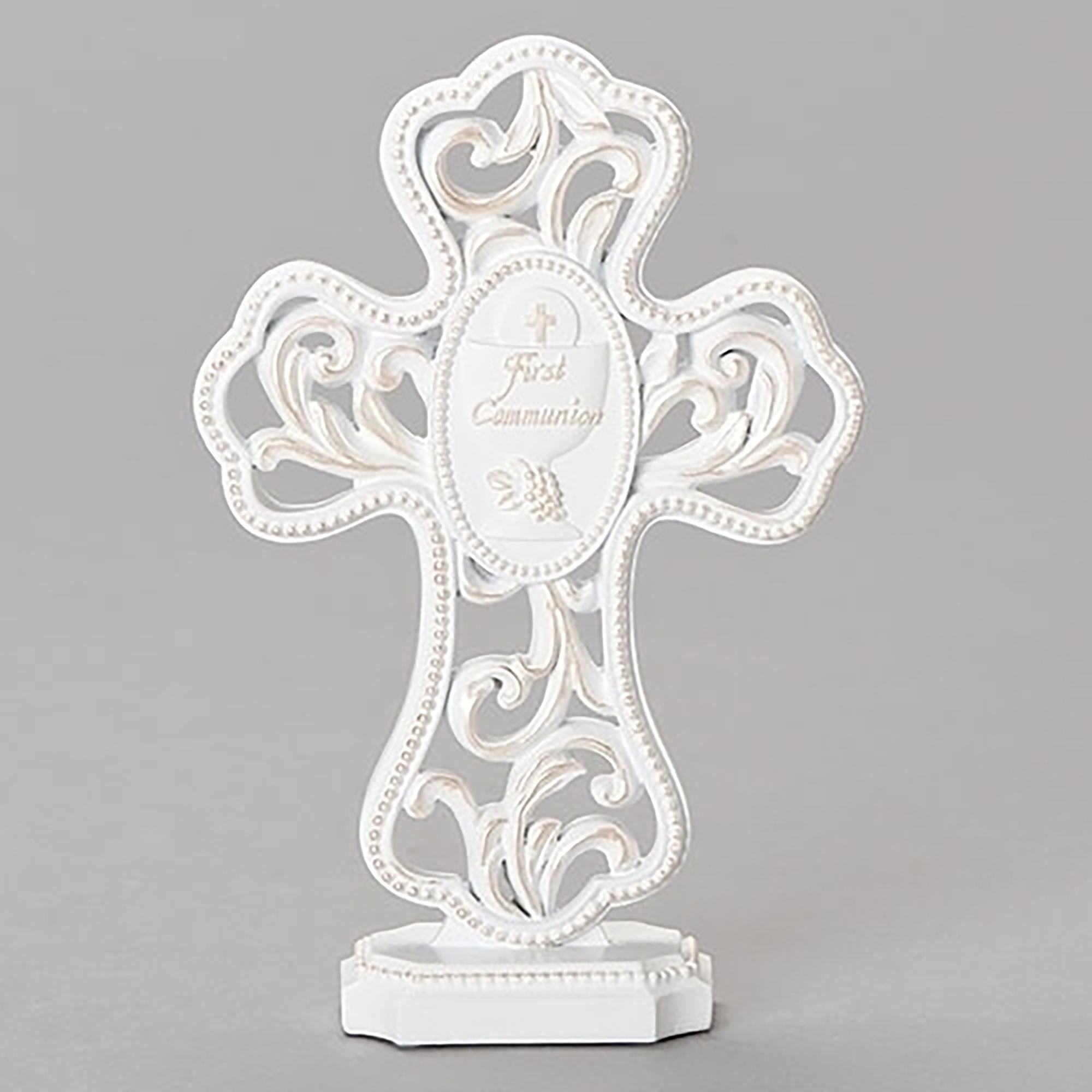 FIRST COMMUNION FILIGREE STANDING CROSS | EWTN Religious Catalogue