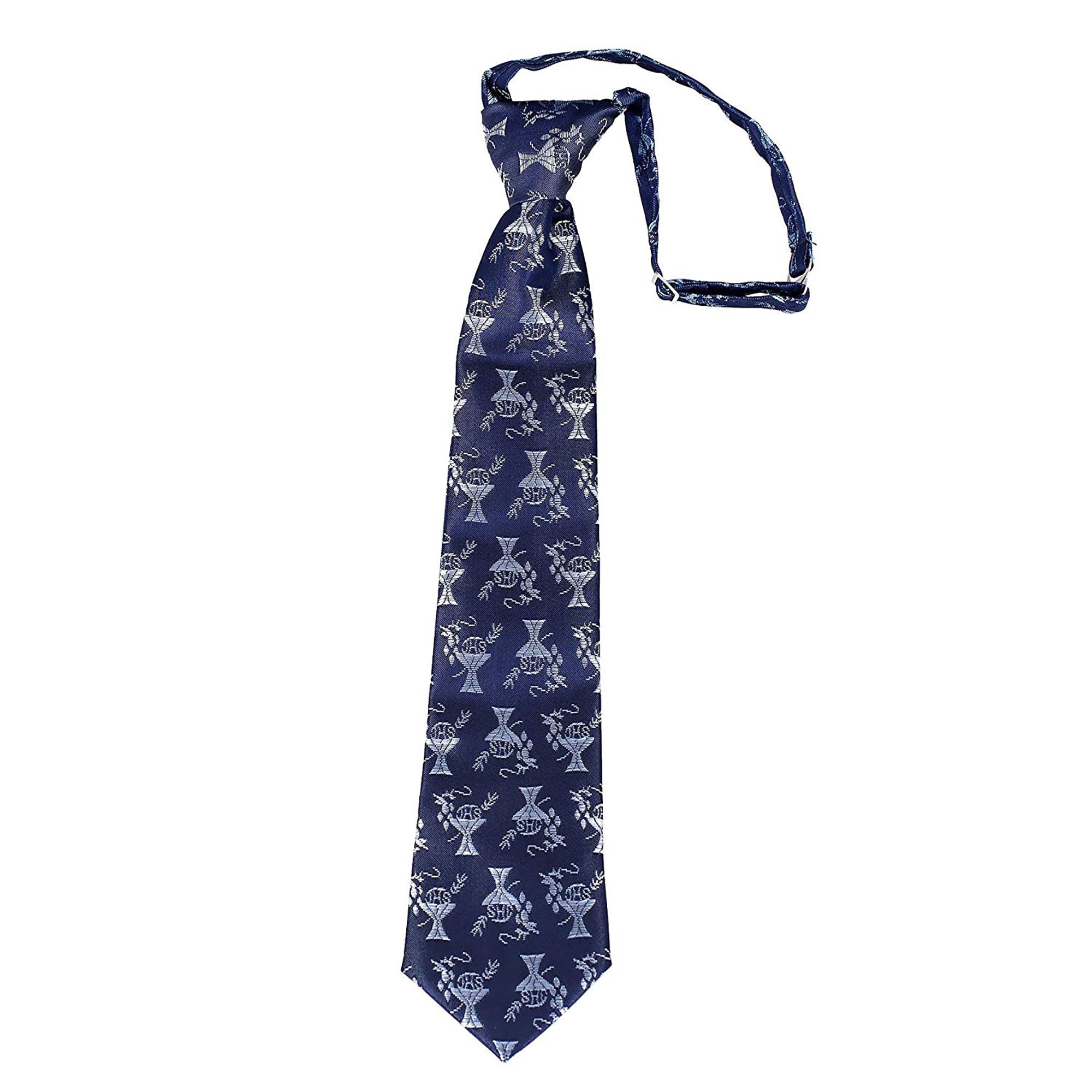Pre-Knotted First Communion Necktie - Navy | EWTNRC.com