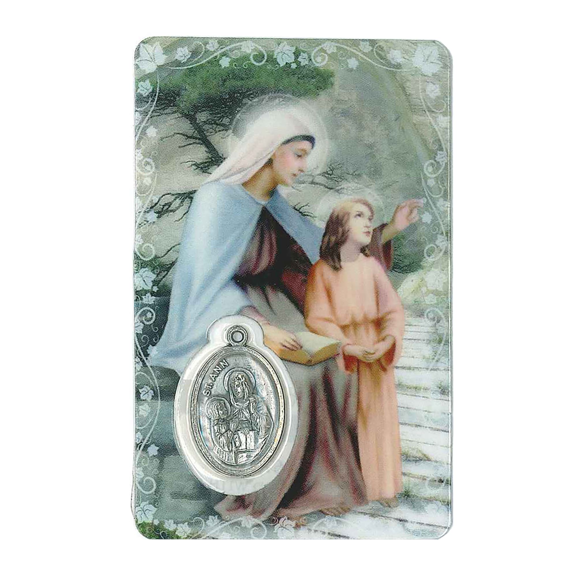 ST. ANNE HOLY CARD WITH MEDAL | EWTN Religious Catalogue