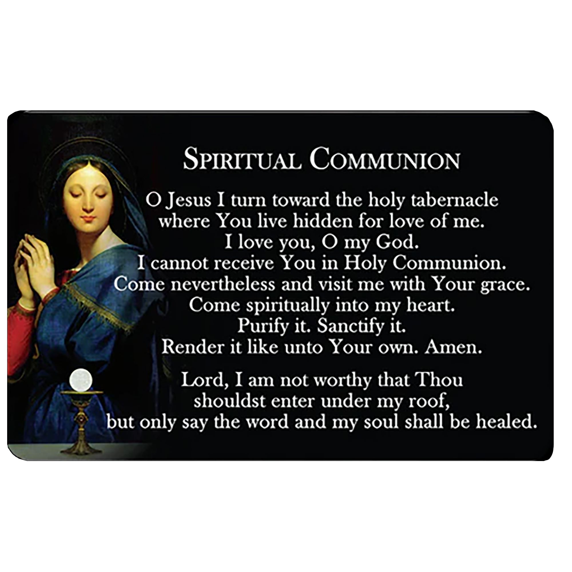 CATHOLIC ID CARD - SPIRITUAL COMMUNION | EWTN Religious Catalogue