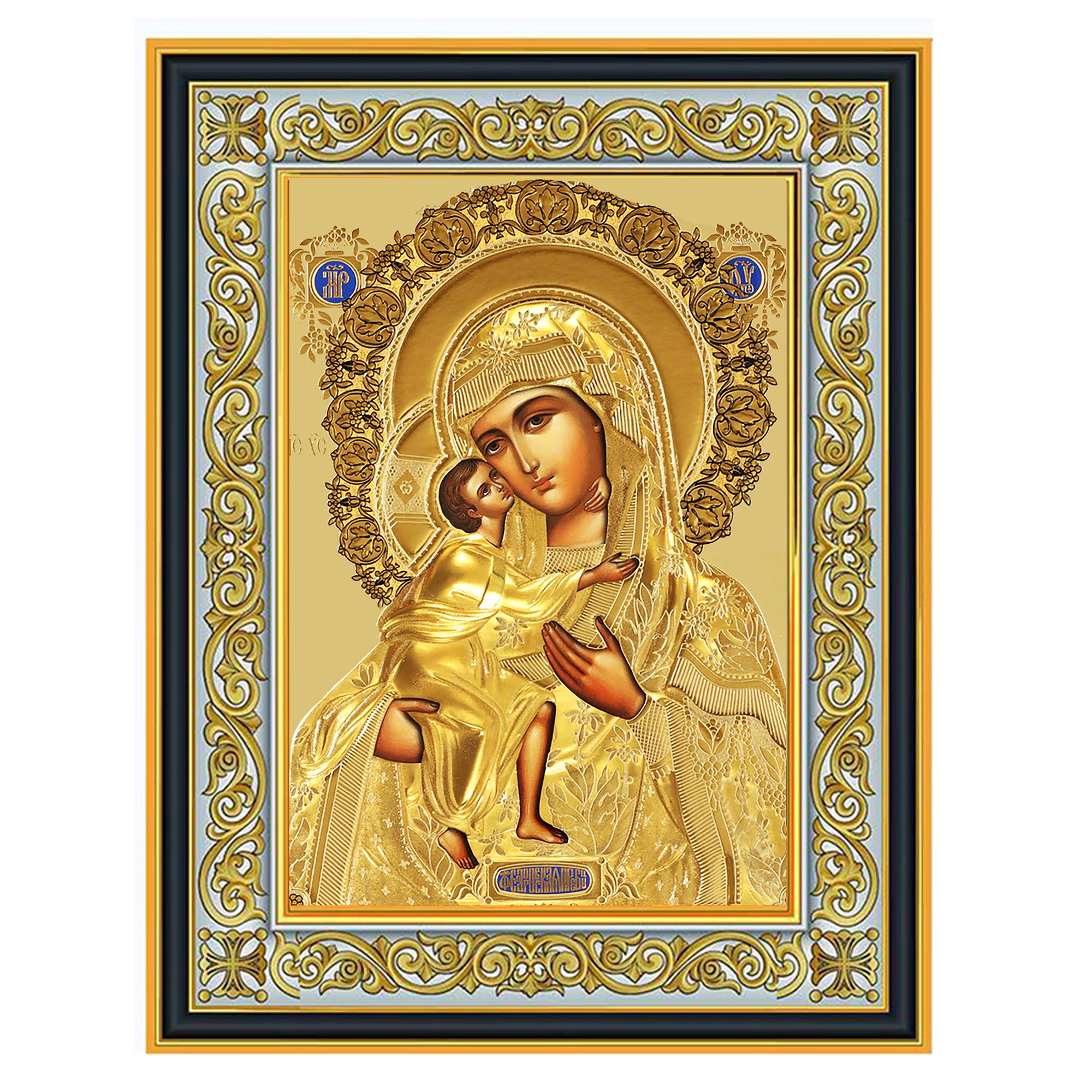 VIRGIN AND CHILD FRAMED ICON | EWTN Religious Catalogue