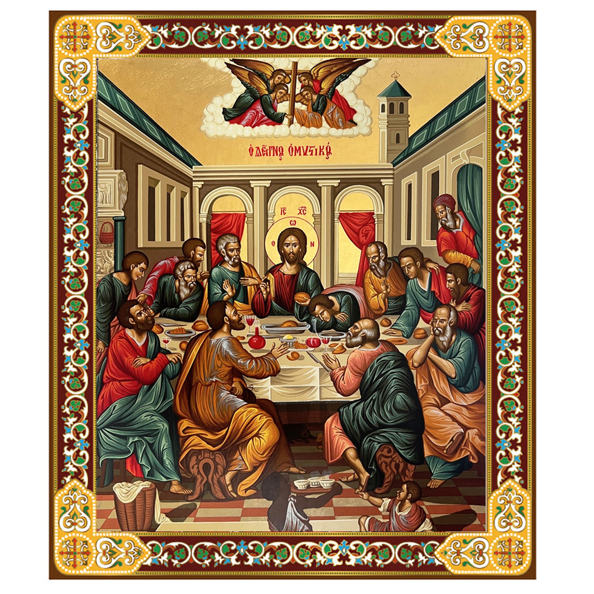 THE LAST SUPPER ICON WITH EASEL BACK | EWTN Religious Catalogue