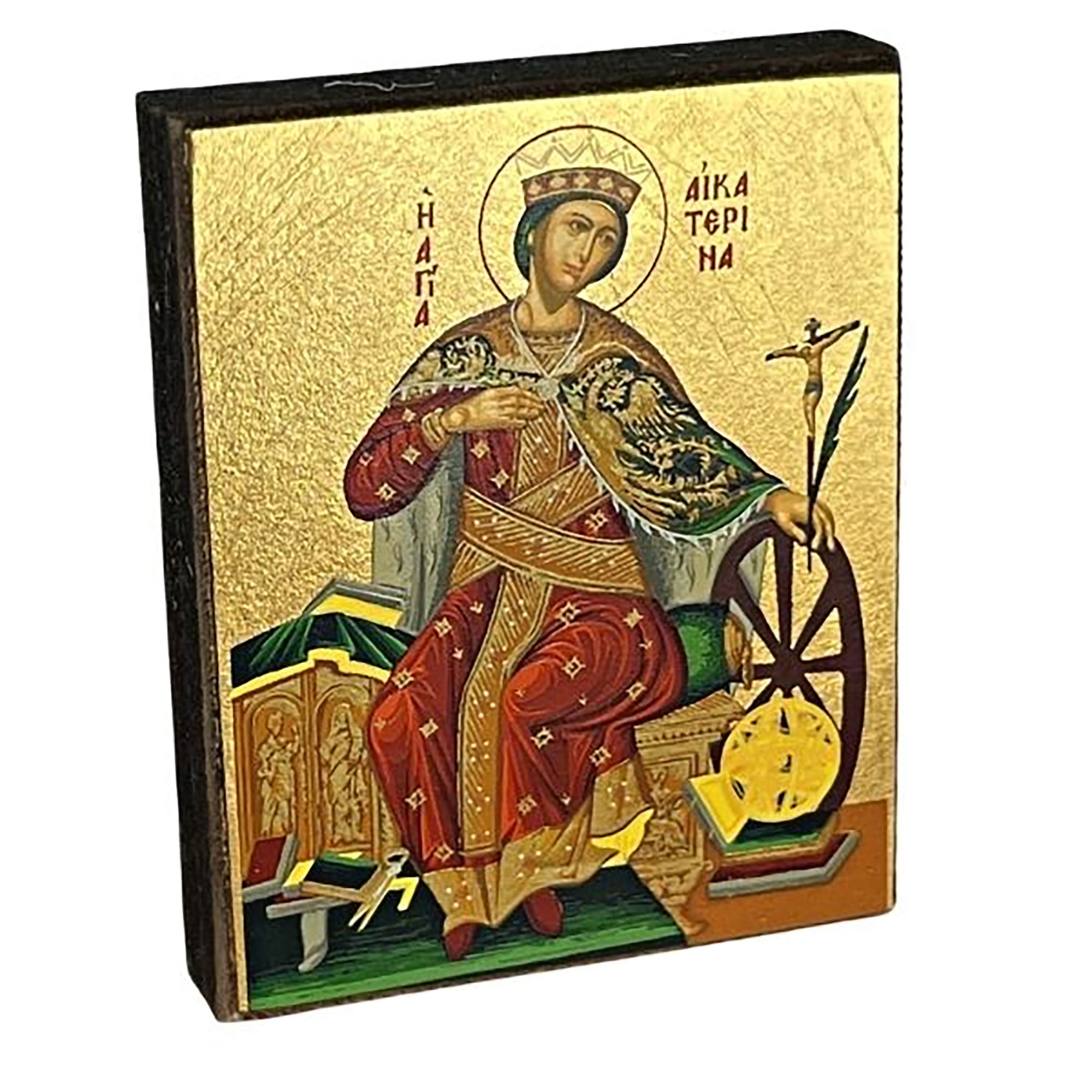 SAINT CATHERINE OF EGYPT - SMALL ICON MAGNET | EWTN Religious Catalogue