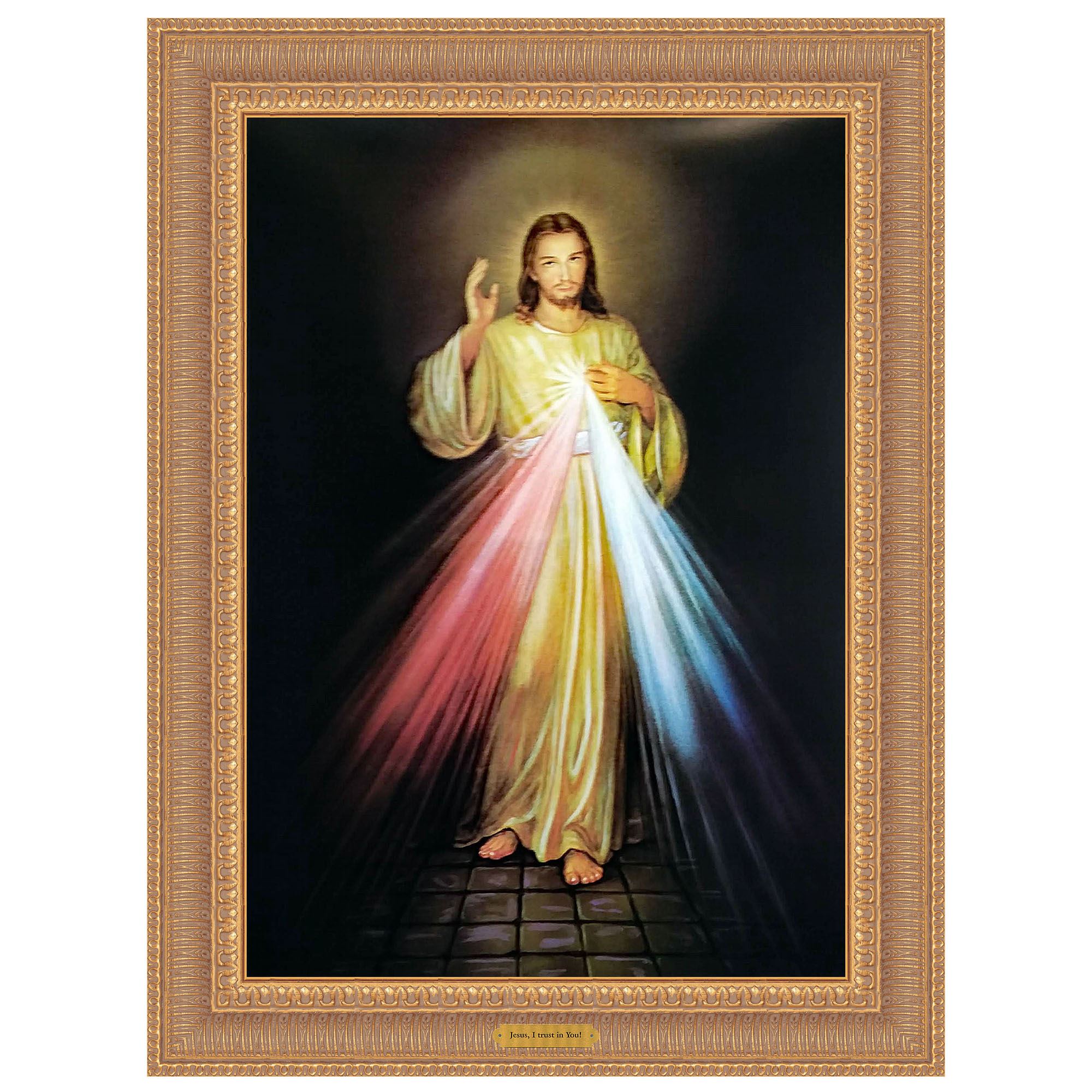 DIVINE MERCY CANVAS TRANSFER - 33 ¼” x 25 ¼” | EWTN Religious Catalogue