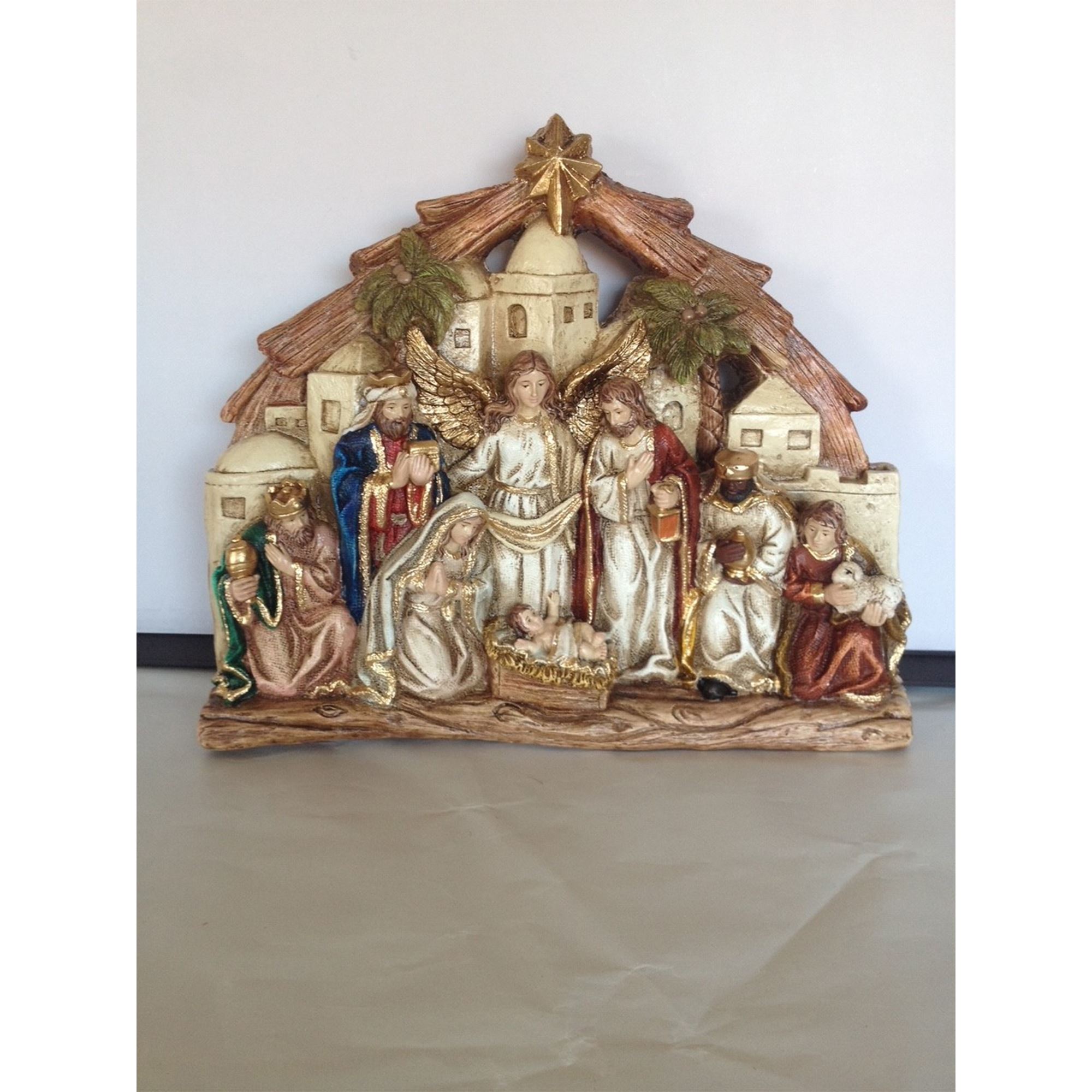 BETHLEHEM NATIVITY PLAQUE - 9 1/4" | EWTN Religious Catalogue