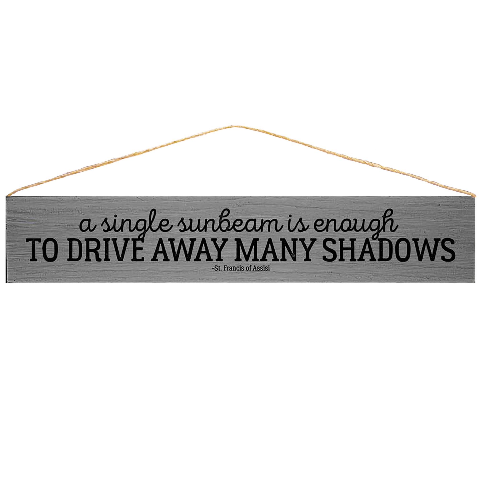 A SINGLE SUNBEAM - ST. FRANCIS QUOTE PLAQUE | EWTN Religious Catalogue