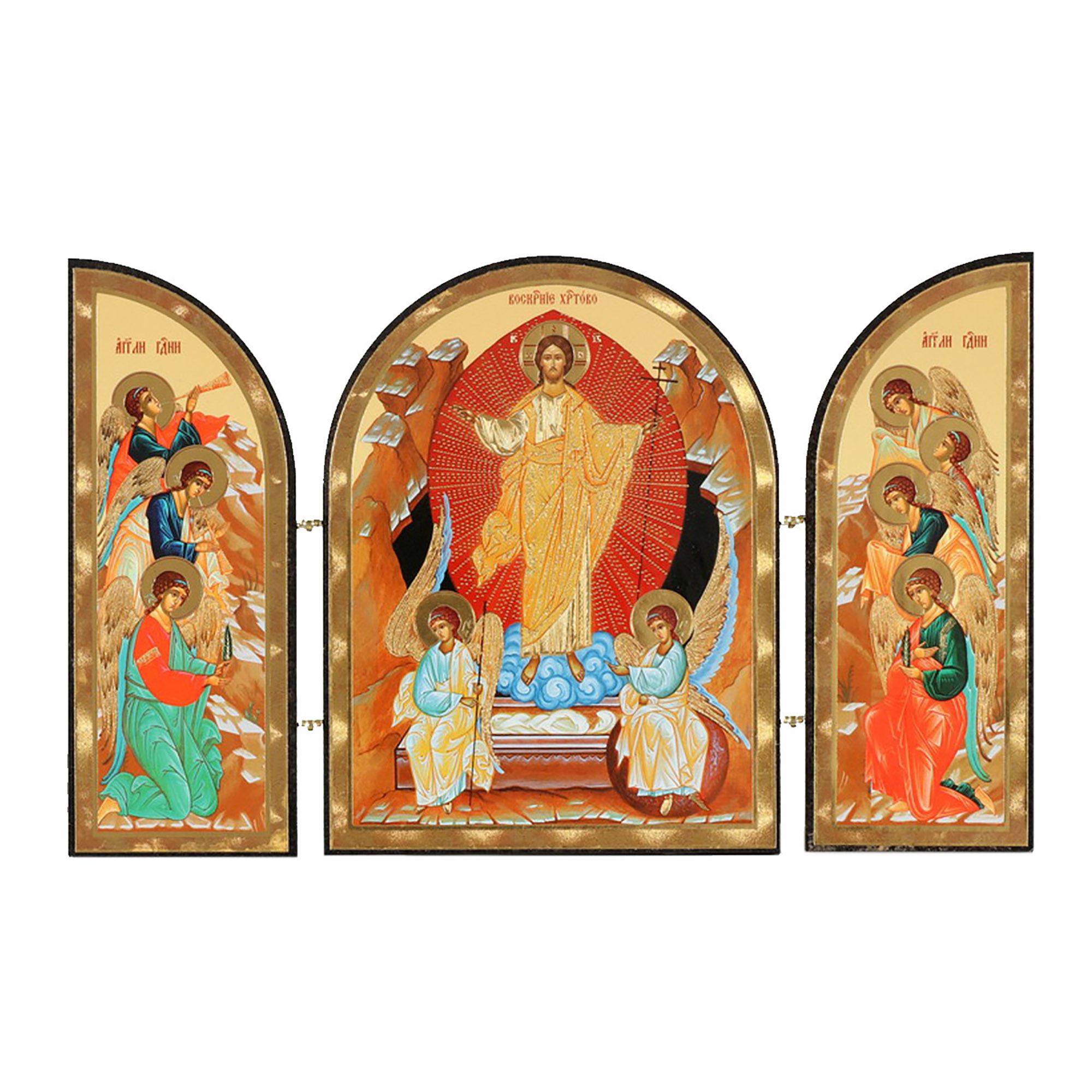 RESURRECTION OF CHRIST ARCHED TRIPTYCH | EWTN Religious Catalogue