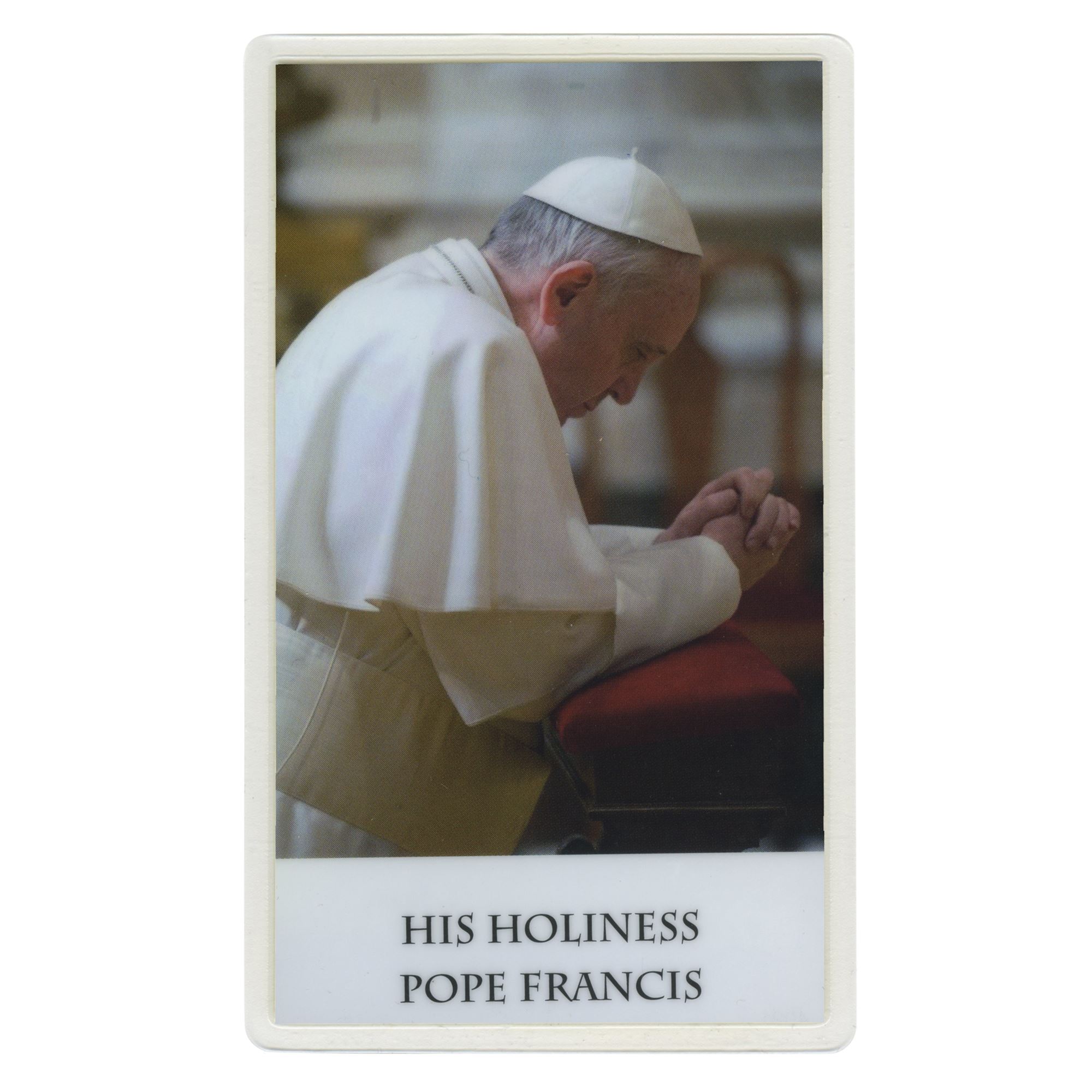 LAMINATED HOLY CARD - POPE FRANCIS | EWTN Religious Catalogue