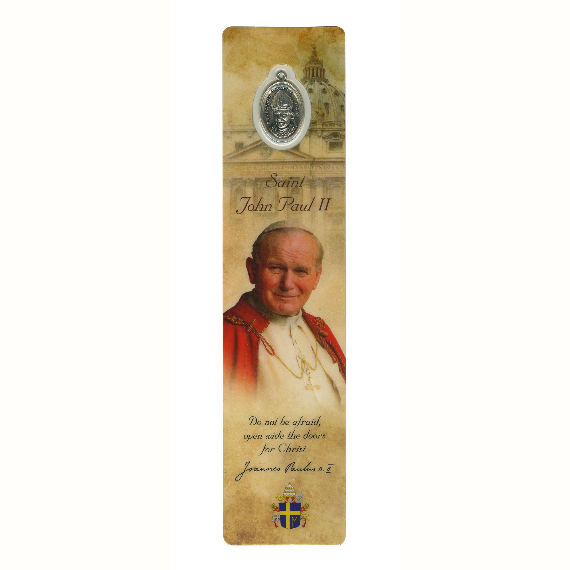 SAINT JOHN PAUL II - BOOKMARK WITH MEDAL | EWTN Religious Catalogue