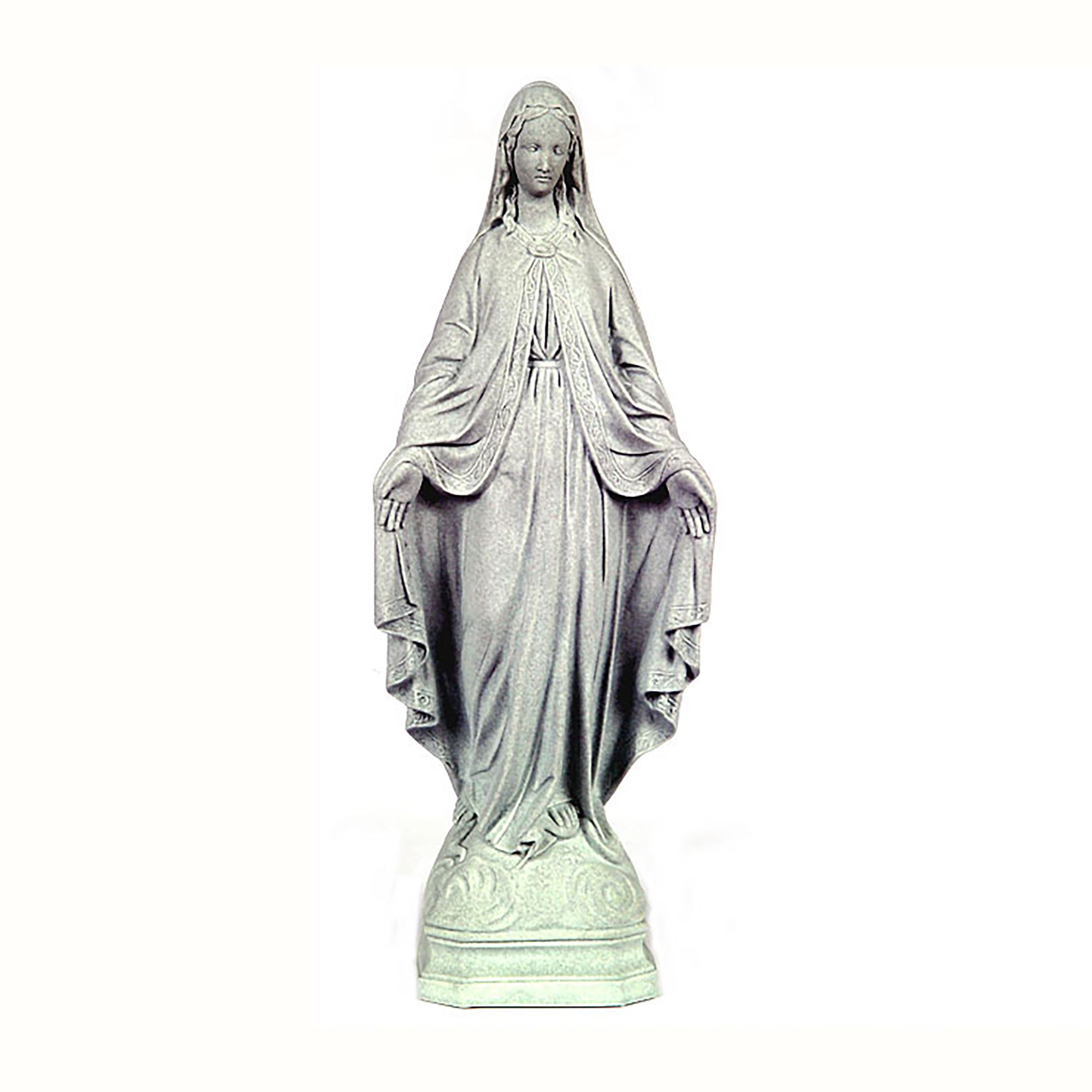 OUR LADY OF GRACE OUTDOOR STATUE - 24" GRAY | EWTN Religious Catalogue
