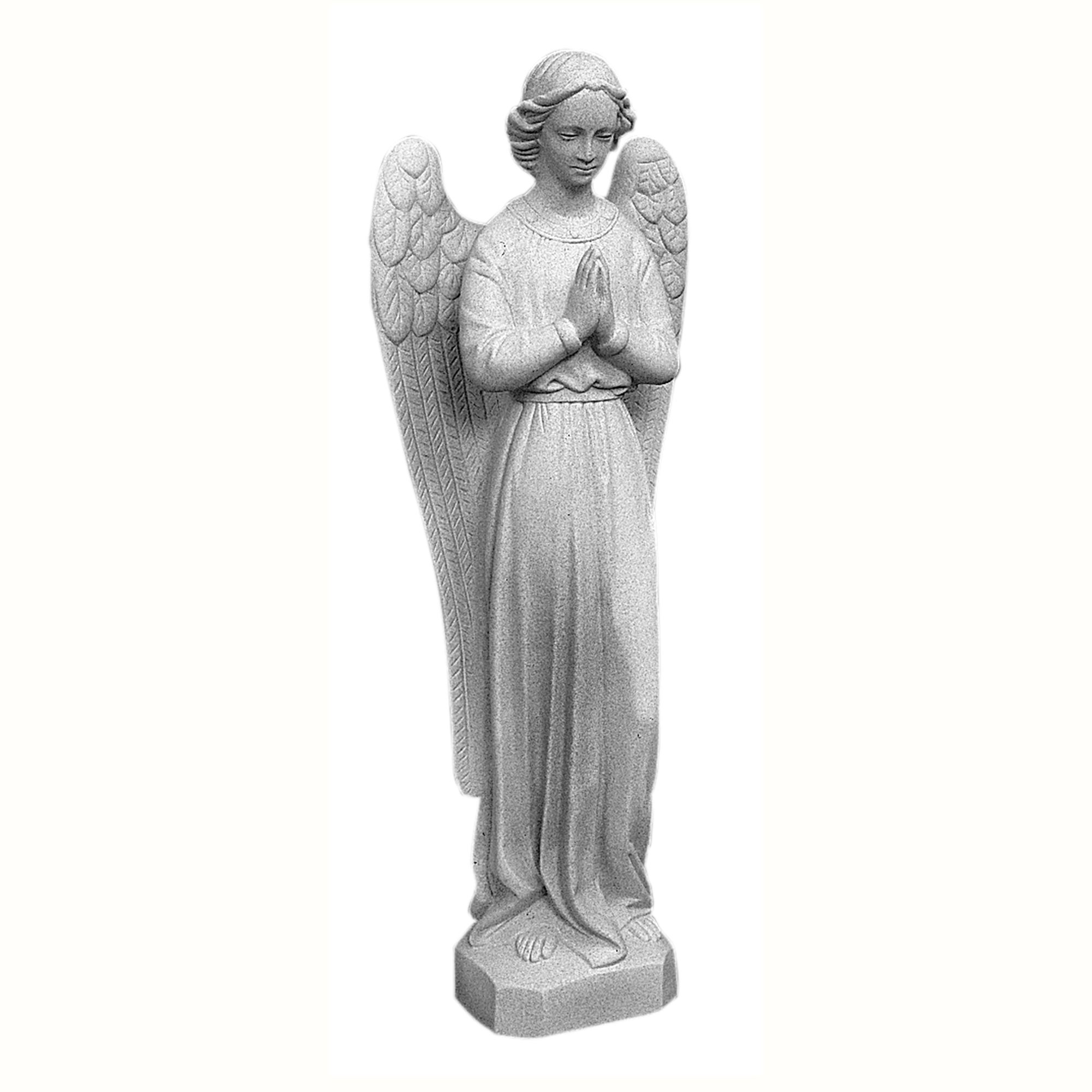 STANDING ANGEL OUTDOOR STATUE - 24" GRAY | EWTN Religious Catalogue