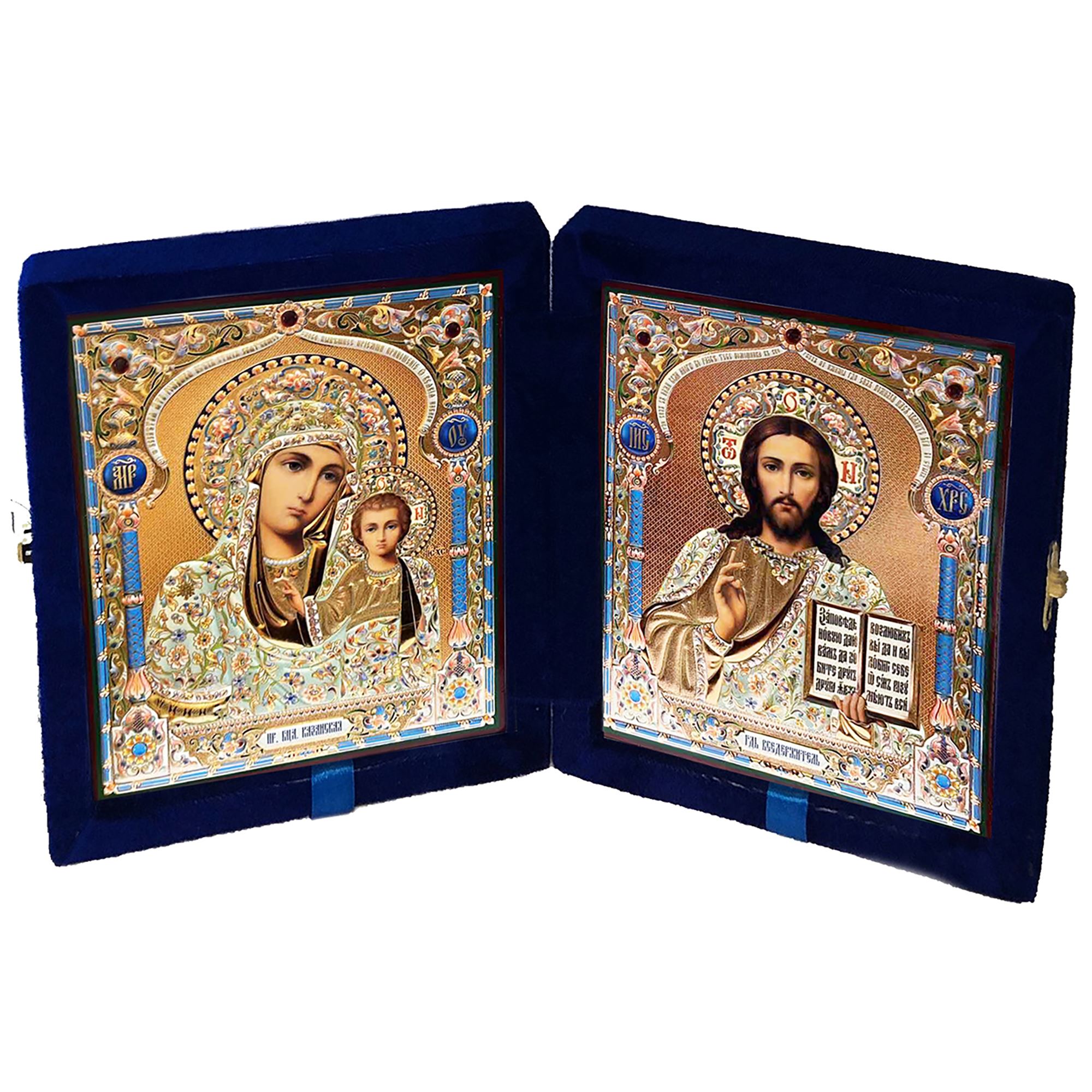 VIRGIN OF KAZAN AND CHRIST THE TEACHER DIPTYCH - 8" | EWTN Religious ...