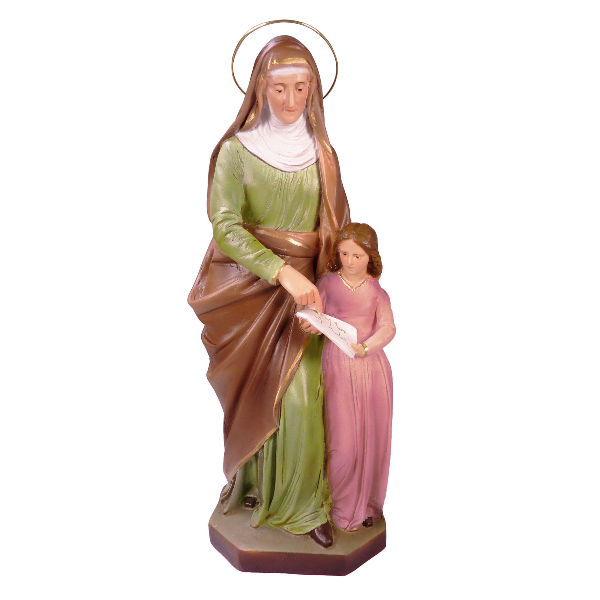 ST. ANNE AND OUR LADY STATUE 17-INCH | EWTN Religious Catalogue