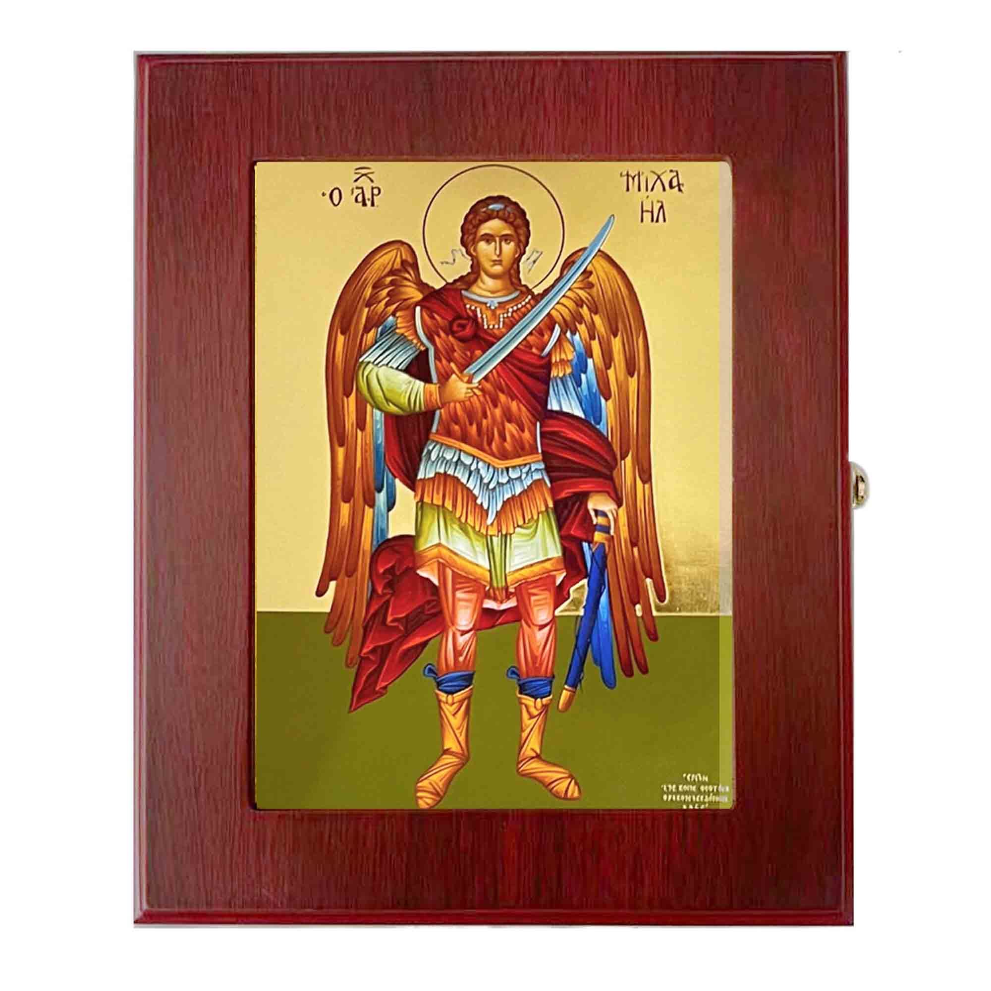 ST. MICHAEL - SACRED ICON HANGABLE KEEPSAKE BOX | EWTN Religious Catalogue